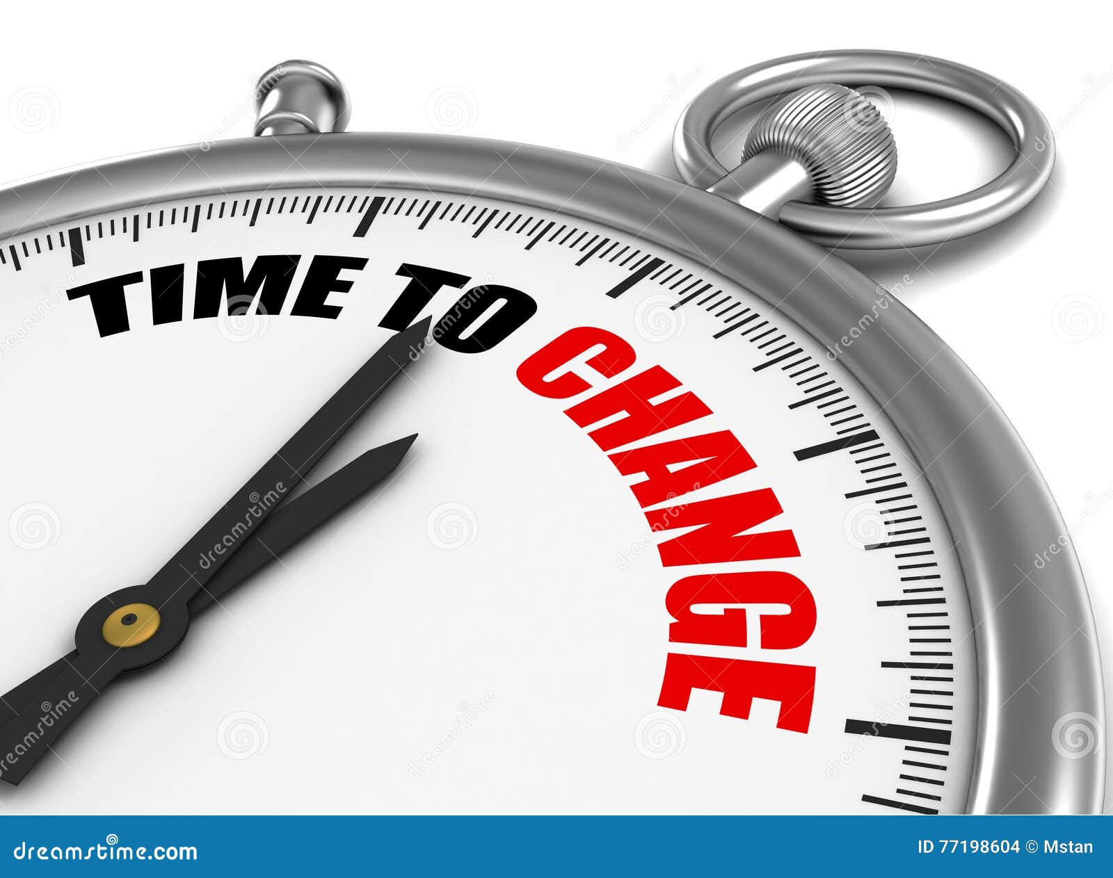 Time To Change Concept 3d Illustration Stock Illustration ...