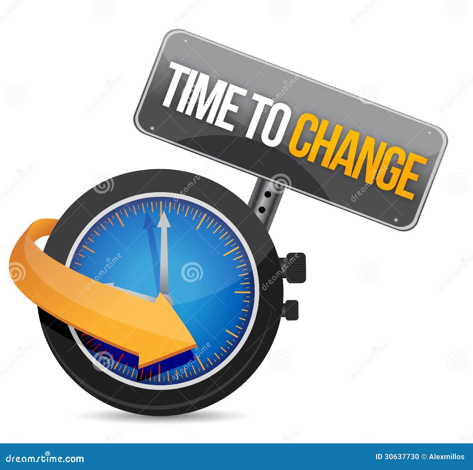 Time To Change Concept Illustration Design Stock Illustration ...