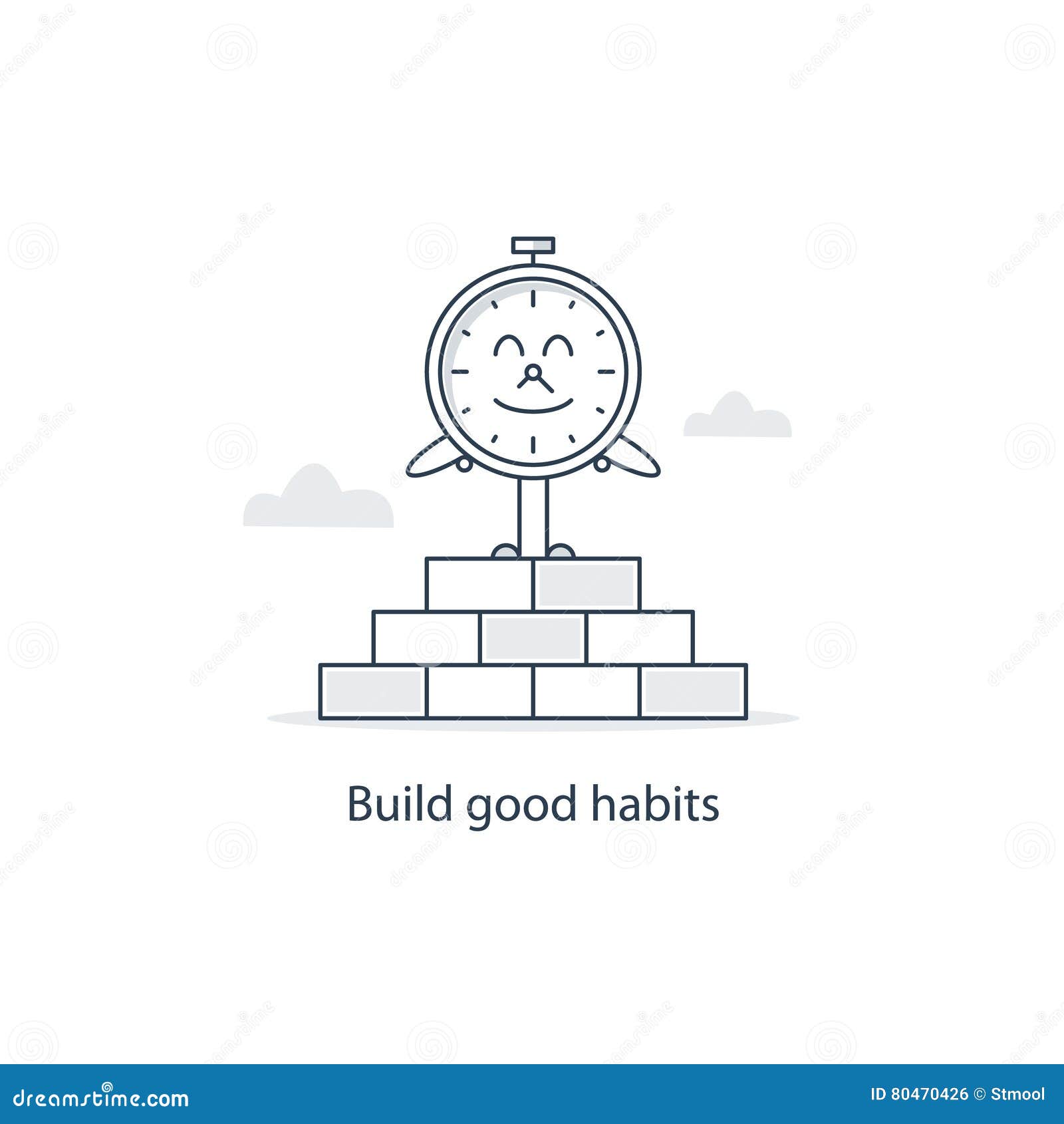 Build Good Habits Bingo Card Develop Strong Skills Growth Royalty-Free ...