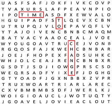 Time to Change Word Search stock illustration. Illustration of time ...