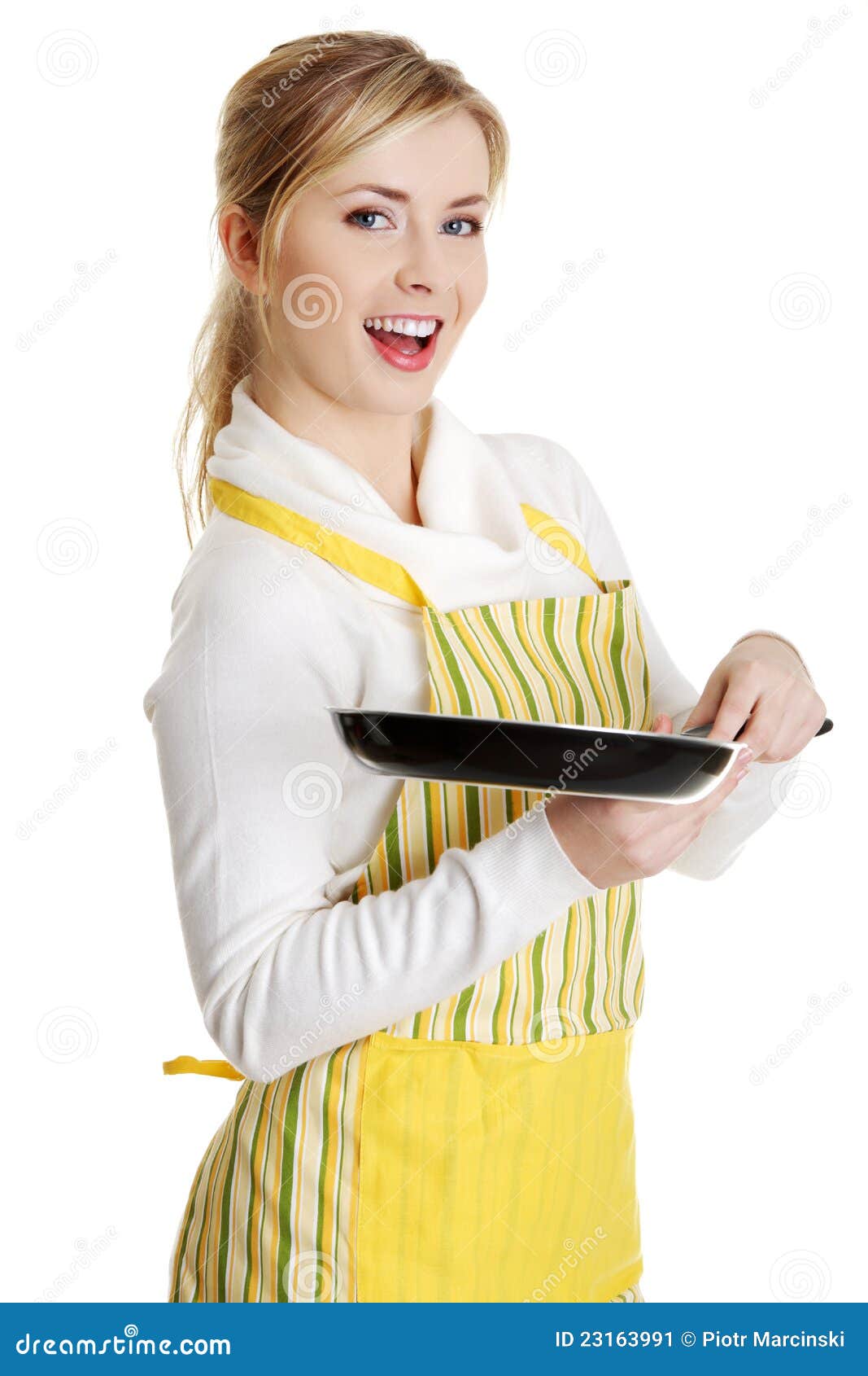 Time to cook something stock image. Image of apron, looking - 23163991
