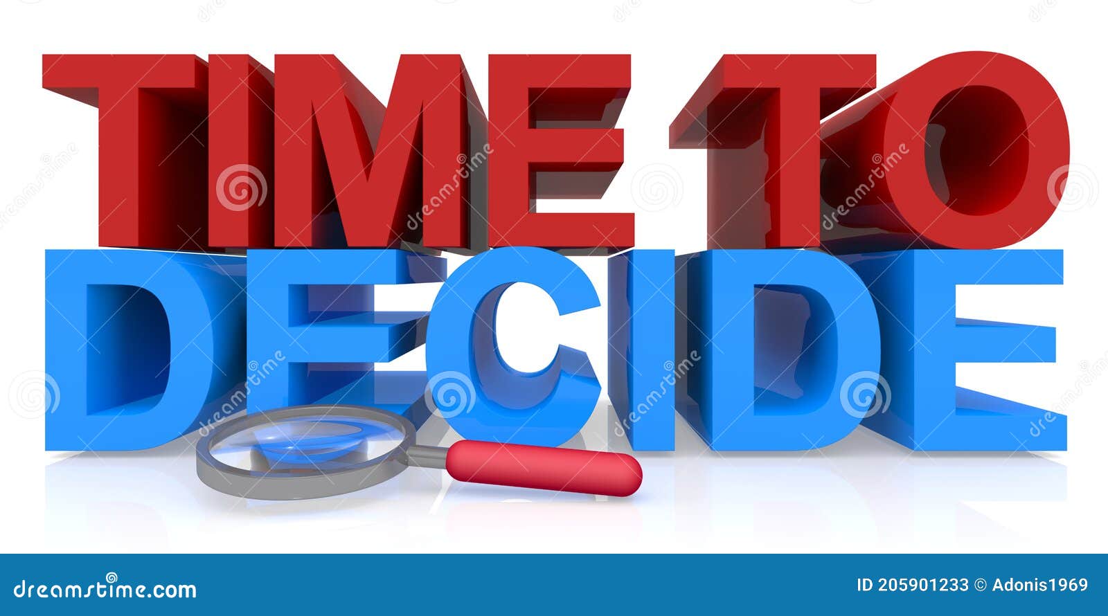 Time to decide on white stock illustration. Illustration of plan ...