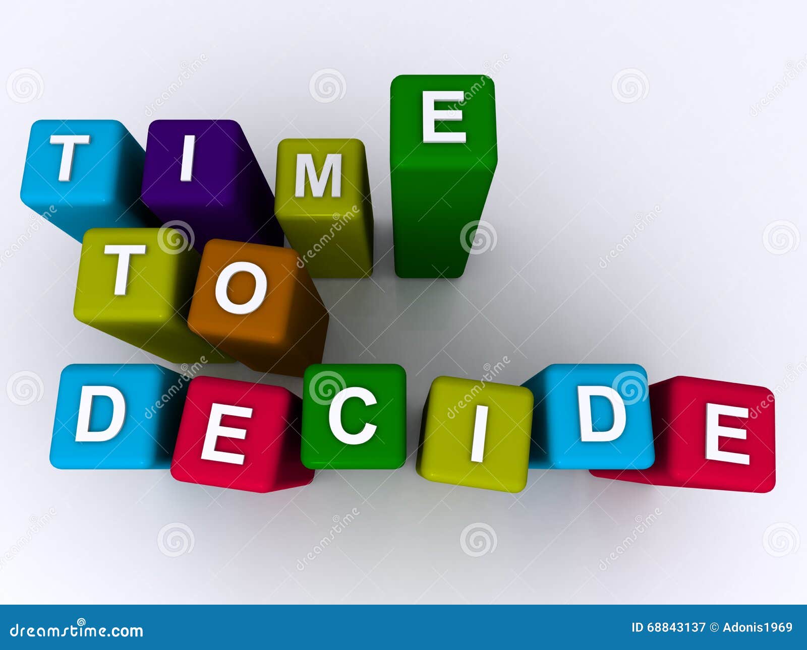 Time to decide stock illustration. Illustration of choose - 68843137