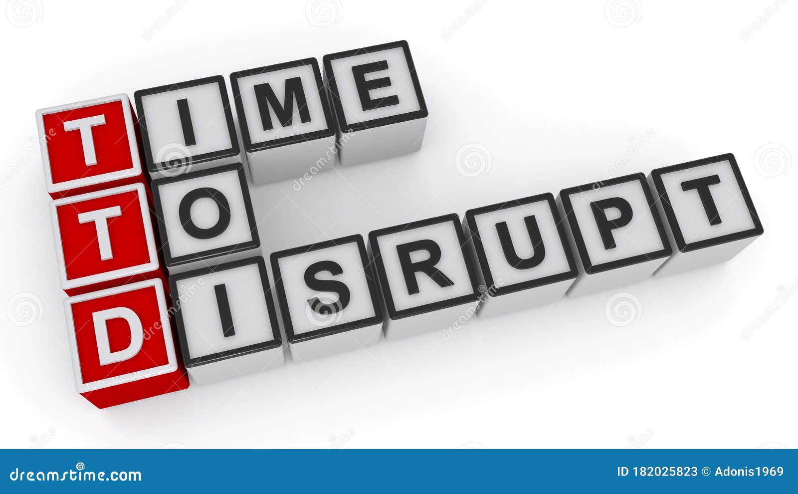 Time to disrupt word block stock illustration. Illustration of improve ... Time to disrupt word block stock illustration. Illustration of improve ...