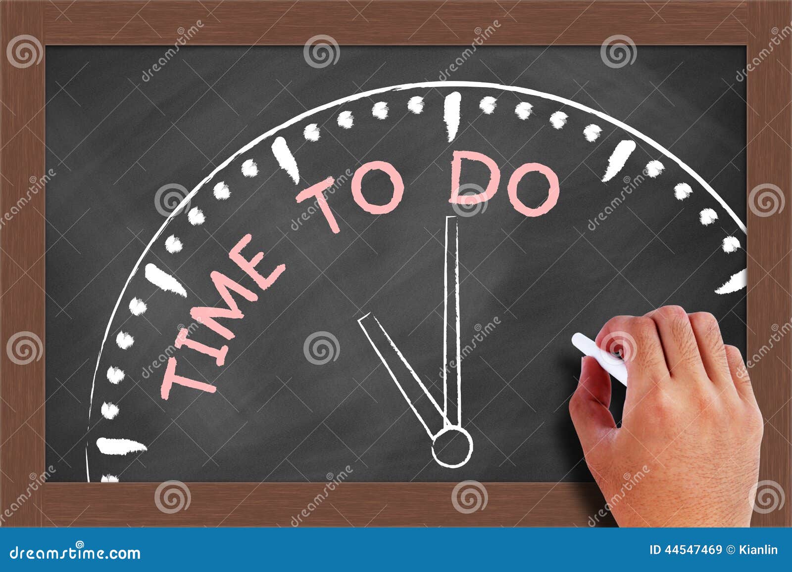 Time To Do stock image. Image of commence, drawn, blackboard - 44547469