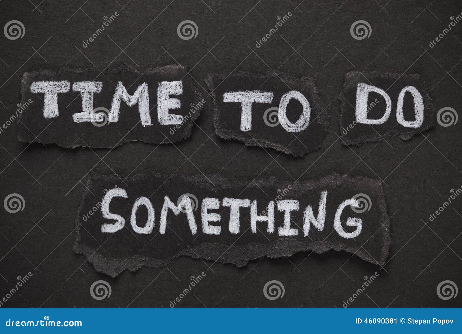 Time To Do Something stock image. Image of torn, white - 46090381