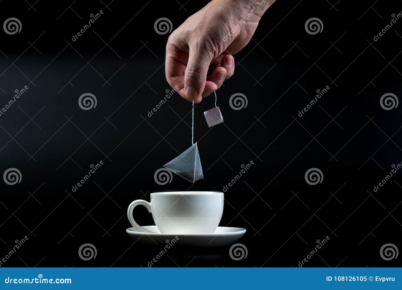 Time To Drink Black Tea in Bags Stock Image - Image of bright, beverage ...