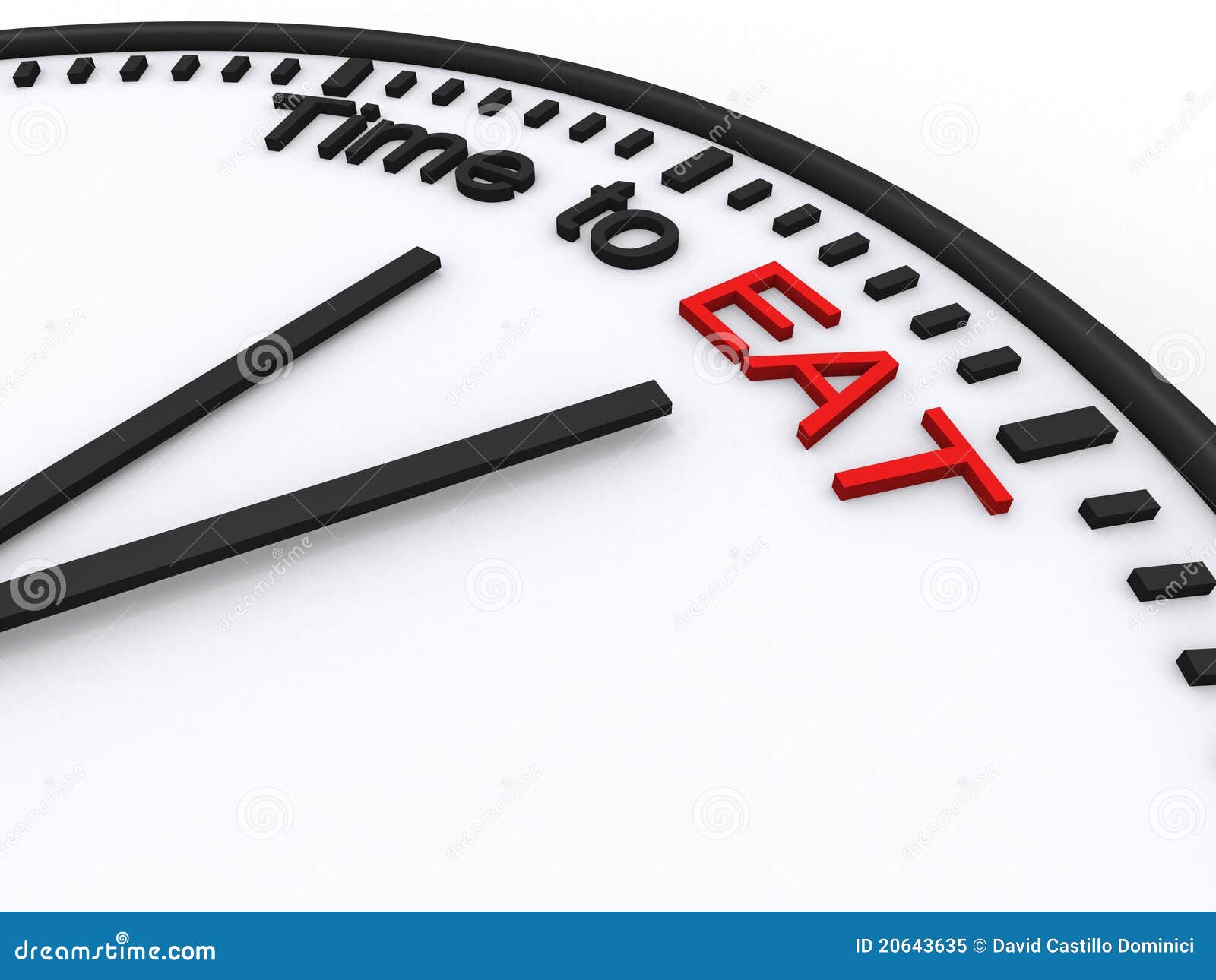 Time to eat stock illustration. Illustration of concept - 20643635