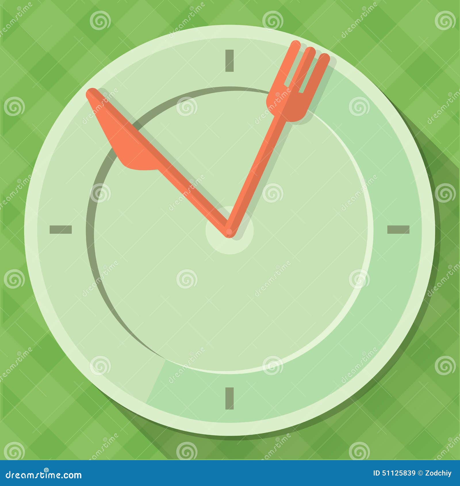 Time to eat stock vector. Illustration of ready, objects - 51125839