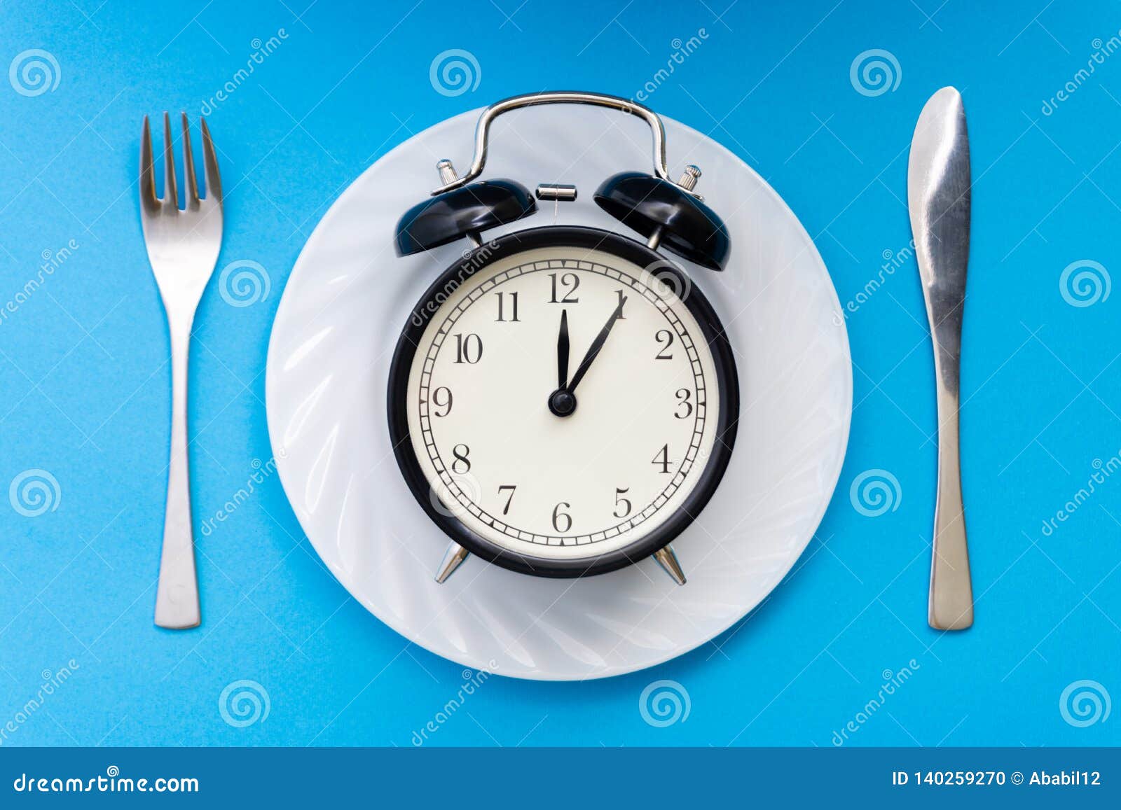 Time To Eat. Lunch Time, Breakfast and Dinner Concept Stock Photo ...