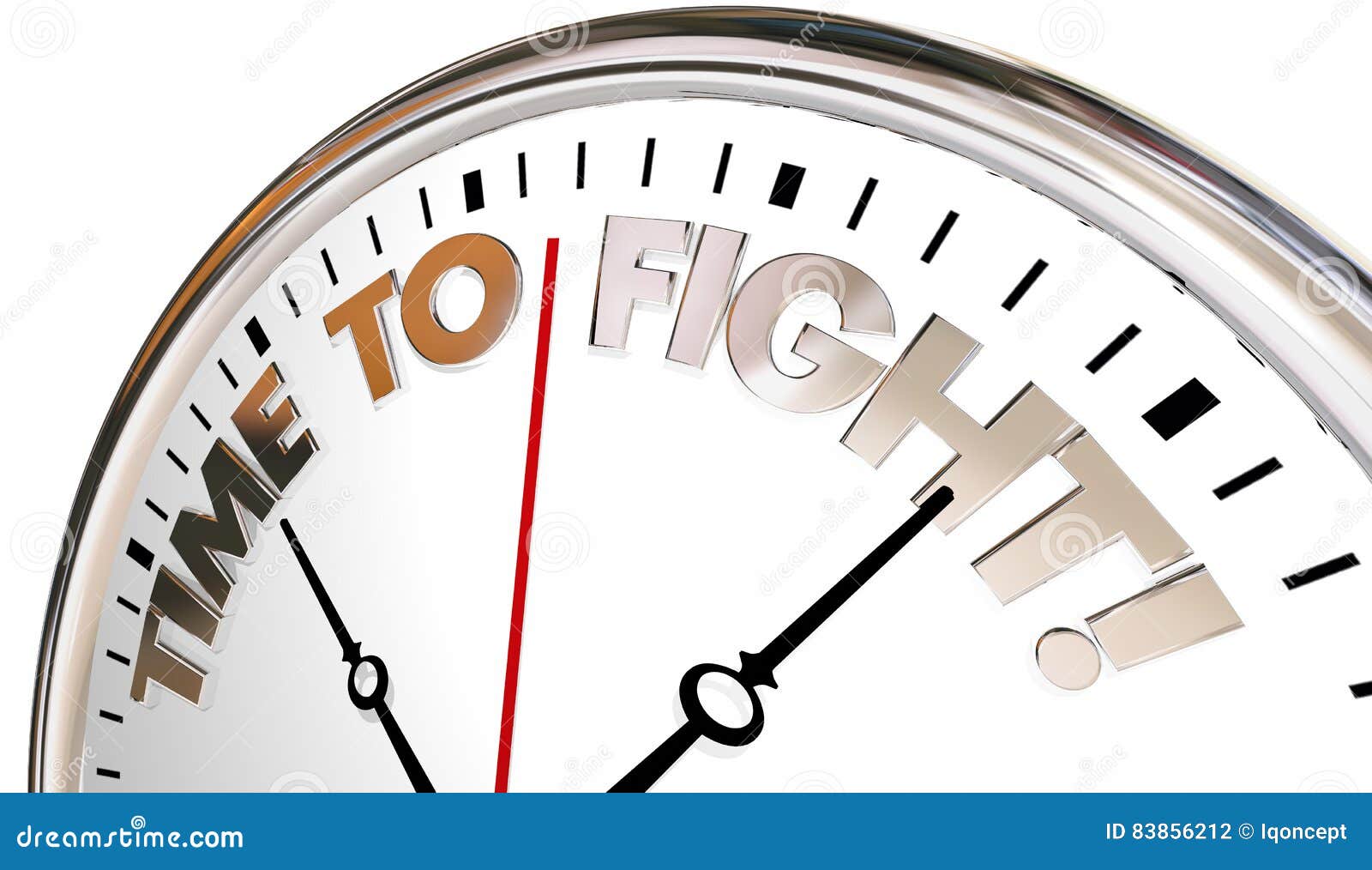 Time To Fight Back Clock Action Protest Defend Stock Illustration ...