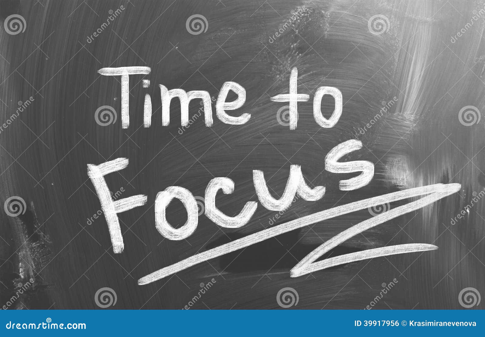 Time To Focus Concept stock illustration. Illustration of sign - 39917956