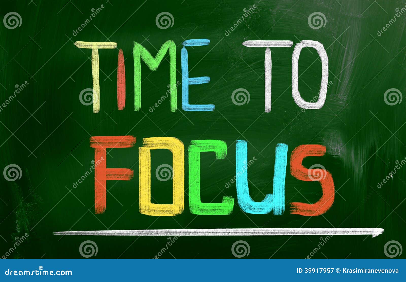 Time To Focus Concept stock illustration. Illustration of remind - 39917957
