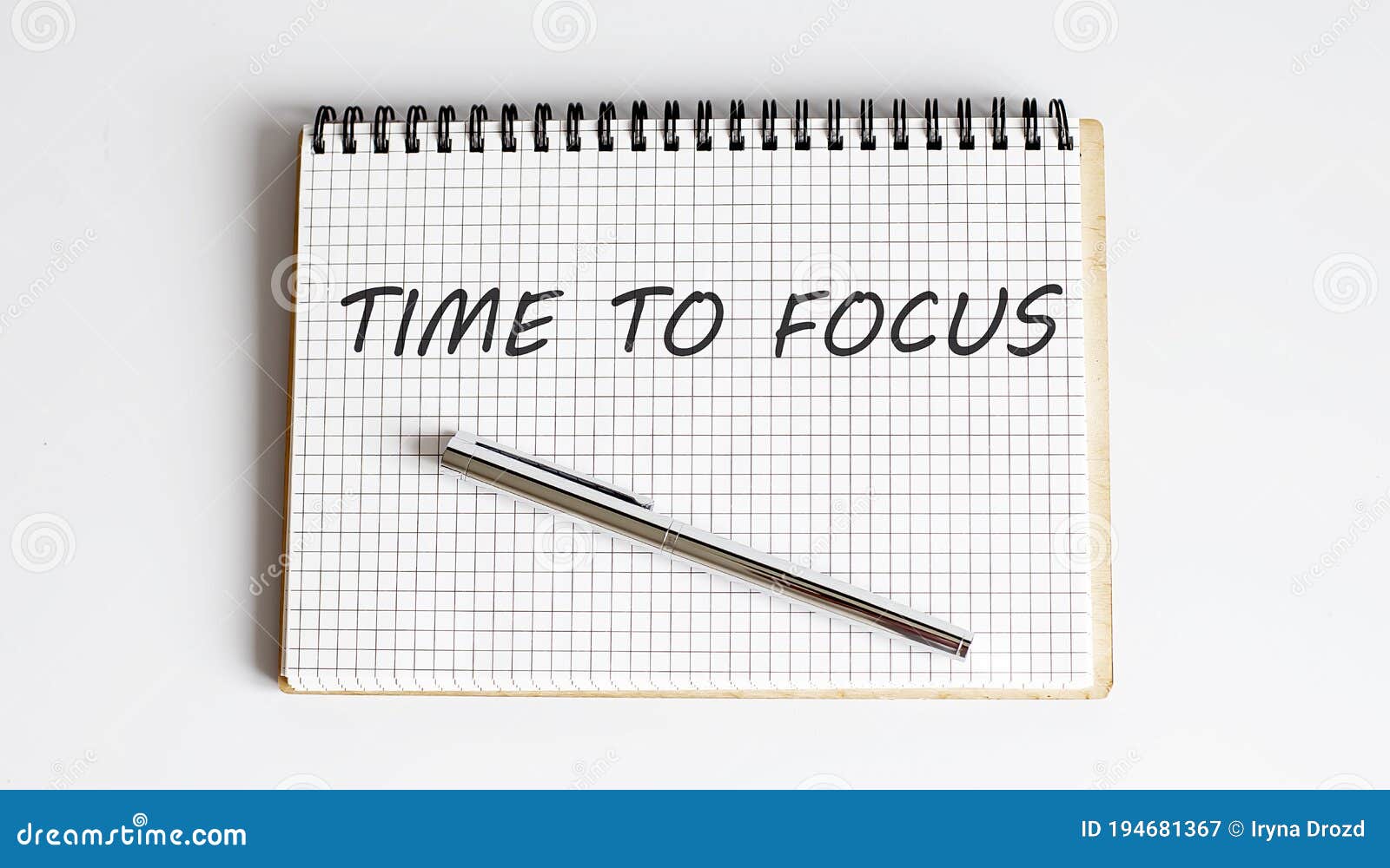 TIME TO FOCUS Text Written on a Notebook with Pen Stock Image - Image ...