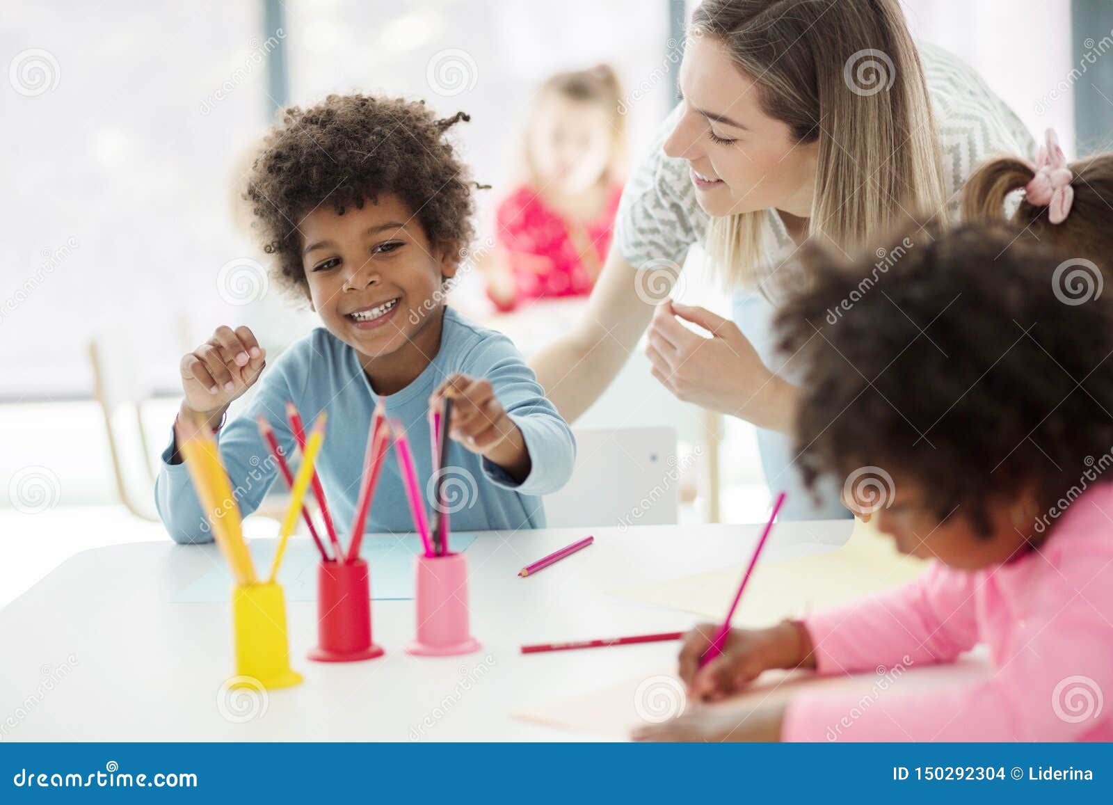 Time to get creative stock photo. Image of classroom - 150292304