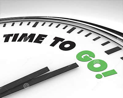 Time to Go - Clock stock illustration. Illustration of communicate ...