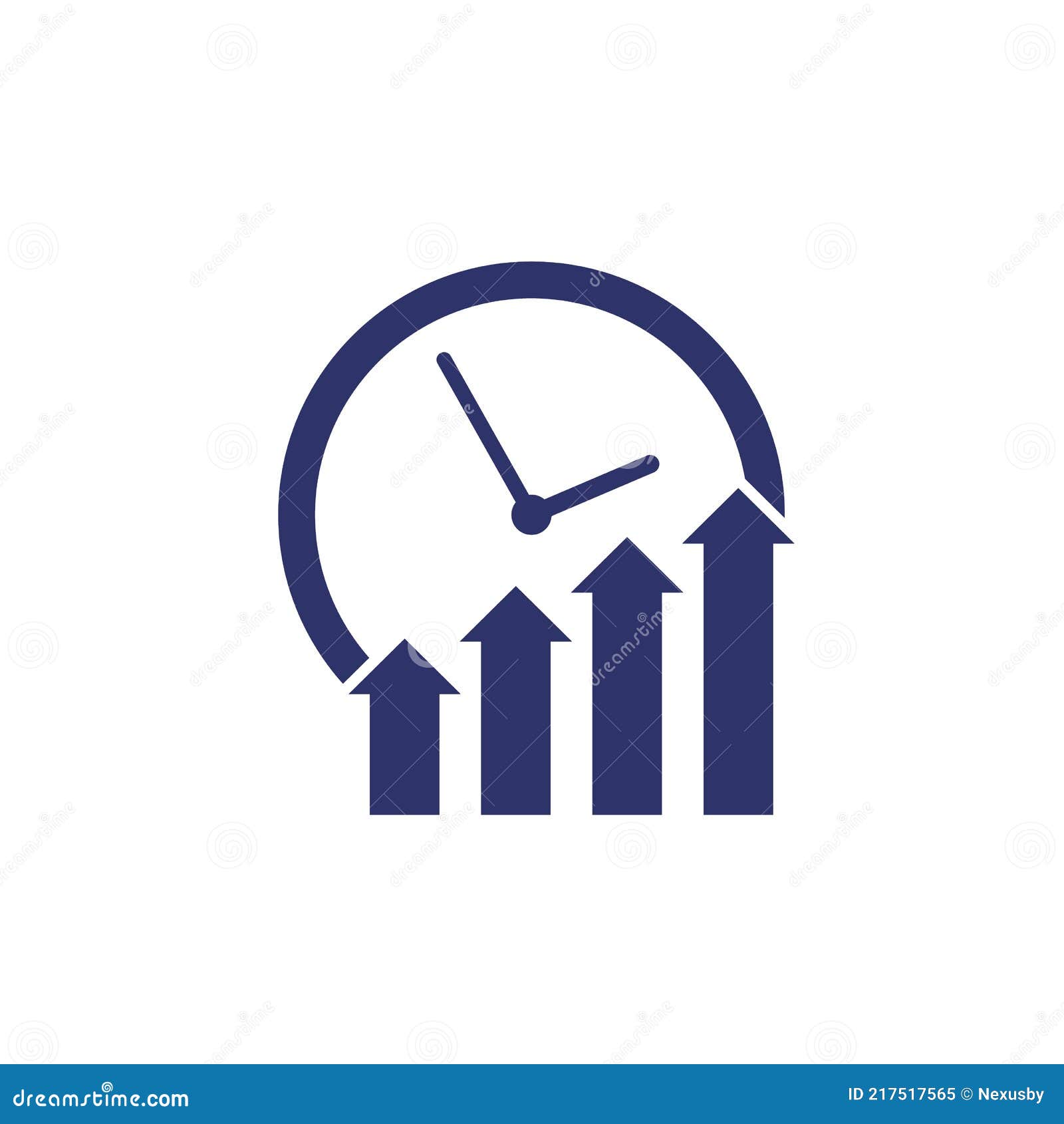 Time To Grow Icon on White, Vector Stock Vector - Illustration of ...
