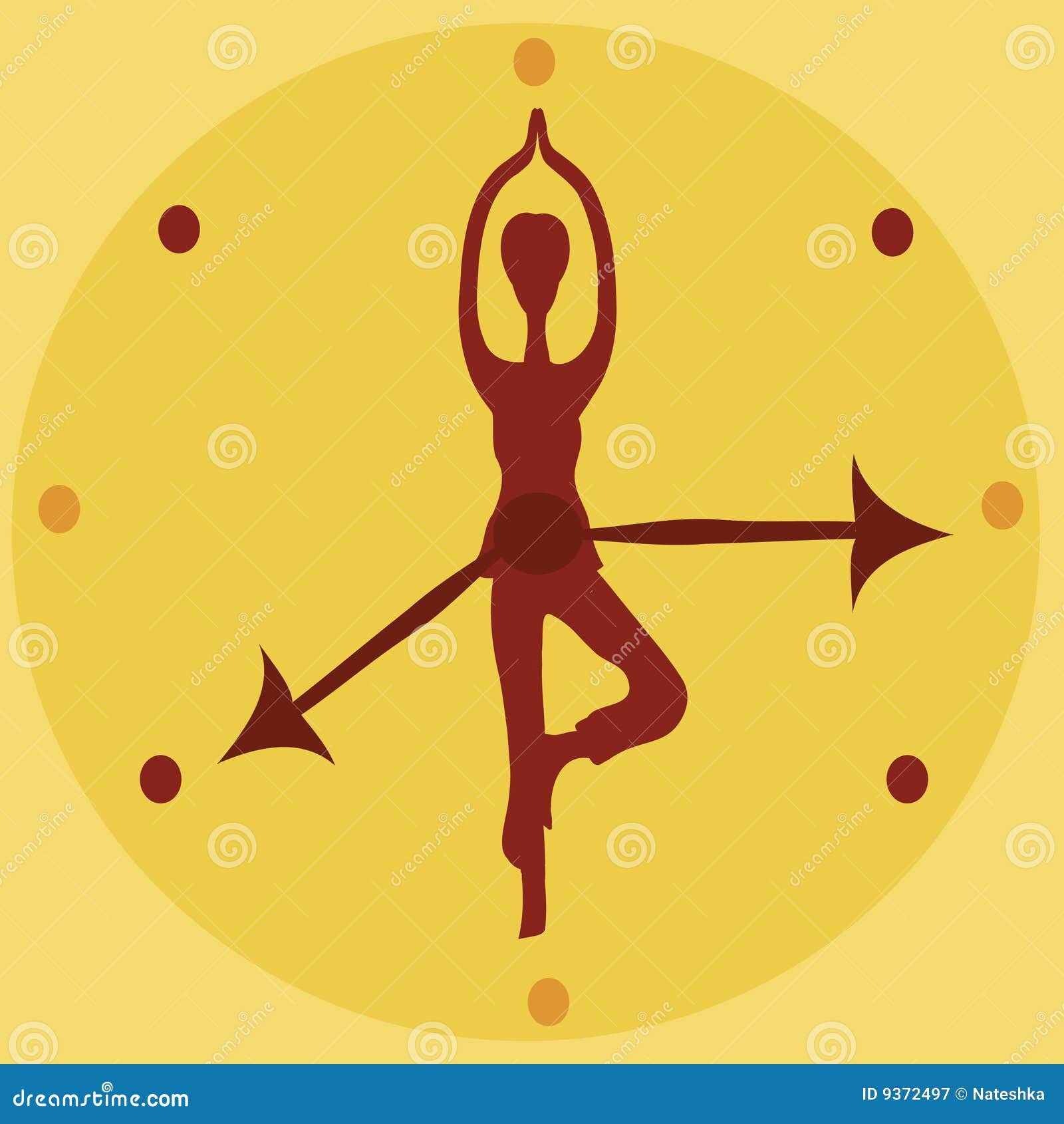 Time to health stock vector. Illustration of design, morning - 9372497