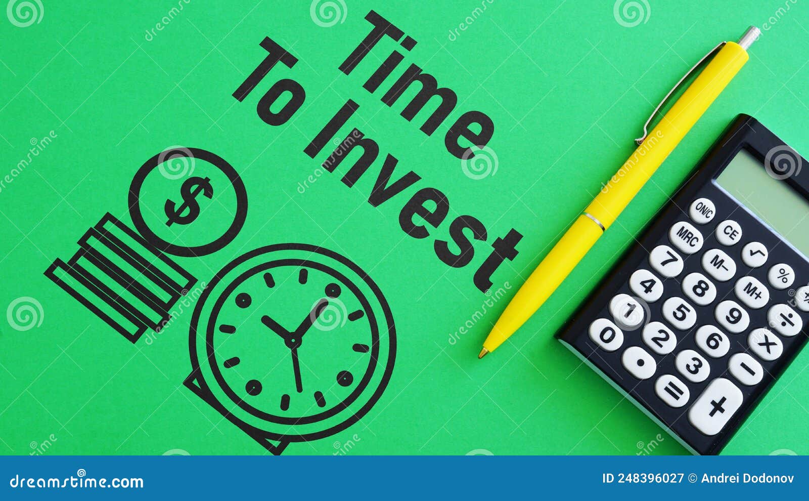 Time To Invest is Shown Using the Text Stock Image - Image of timer ...