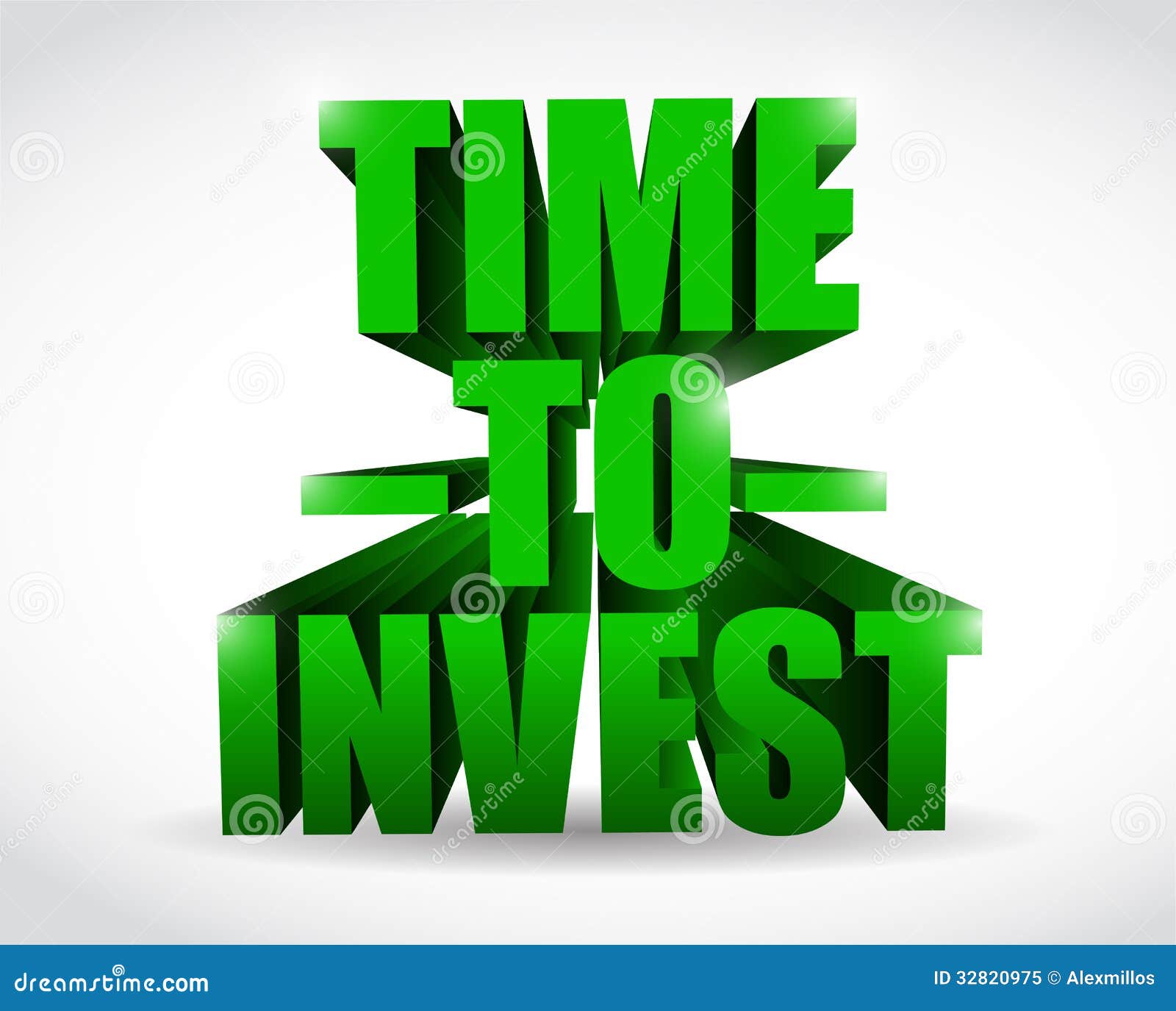 Time To Invest Text Illustration Design Stock Illustration ...
