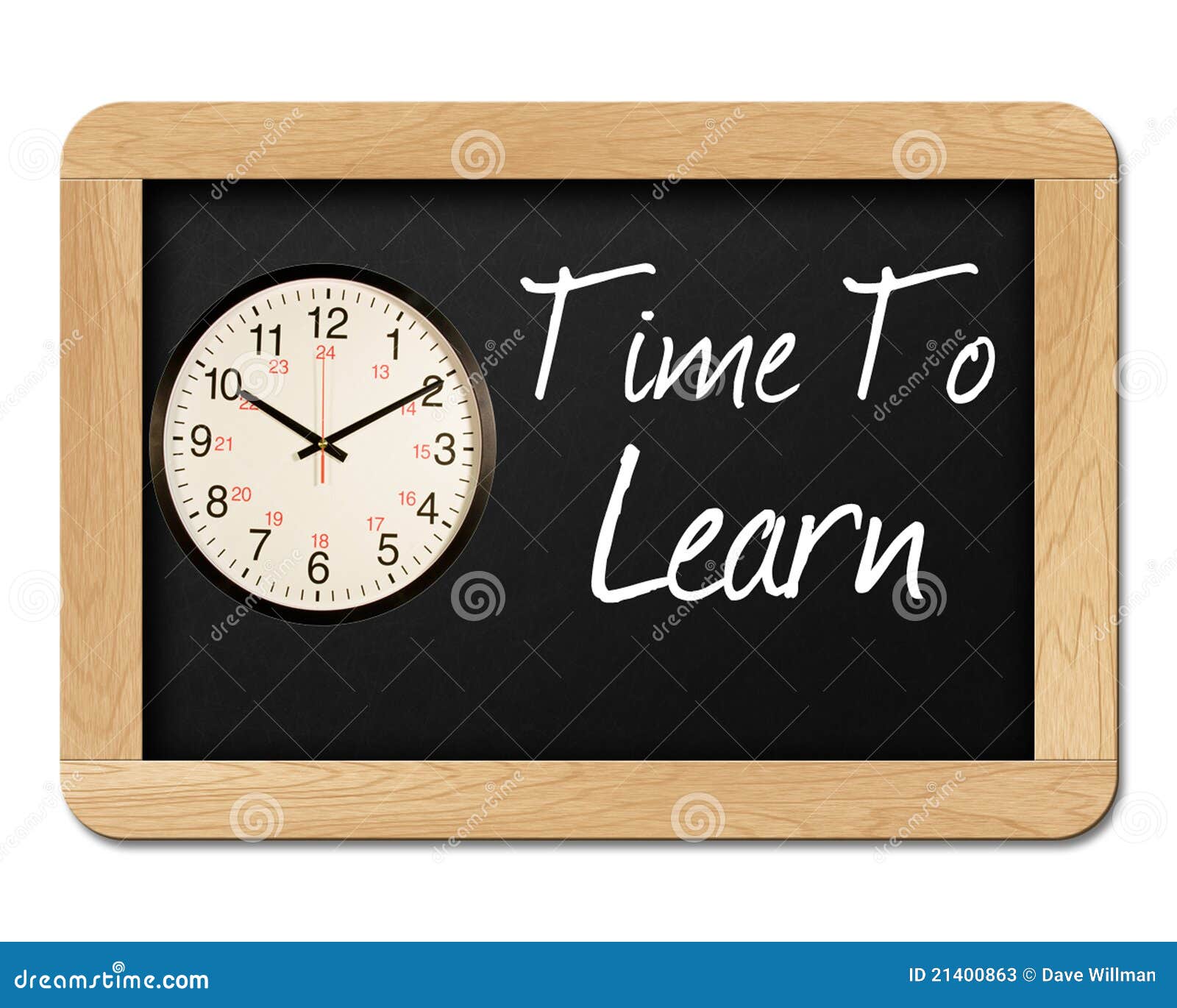 Time to learn stock image. Image of time, chalkboard - 21400863