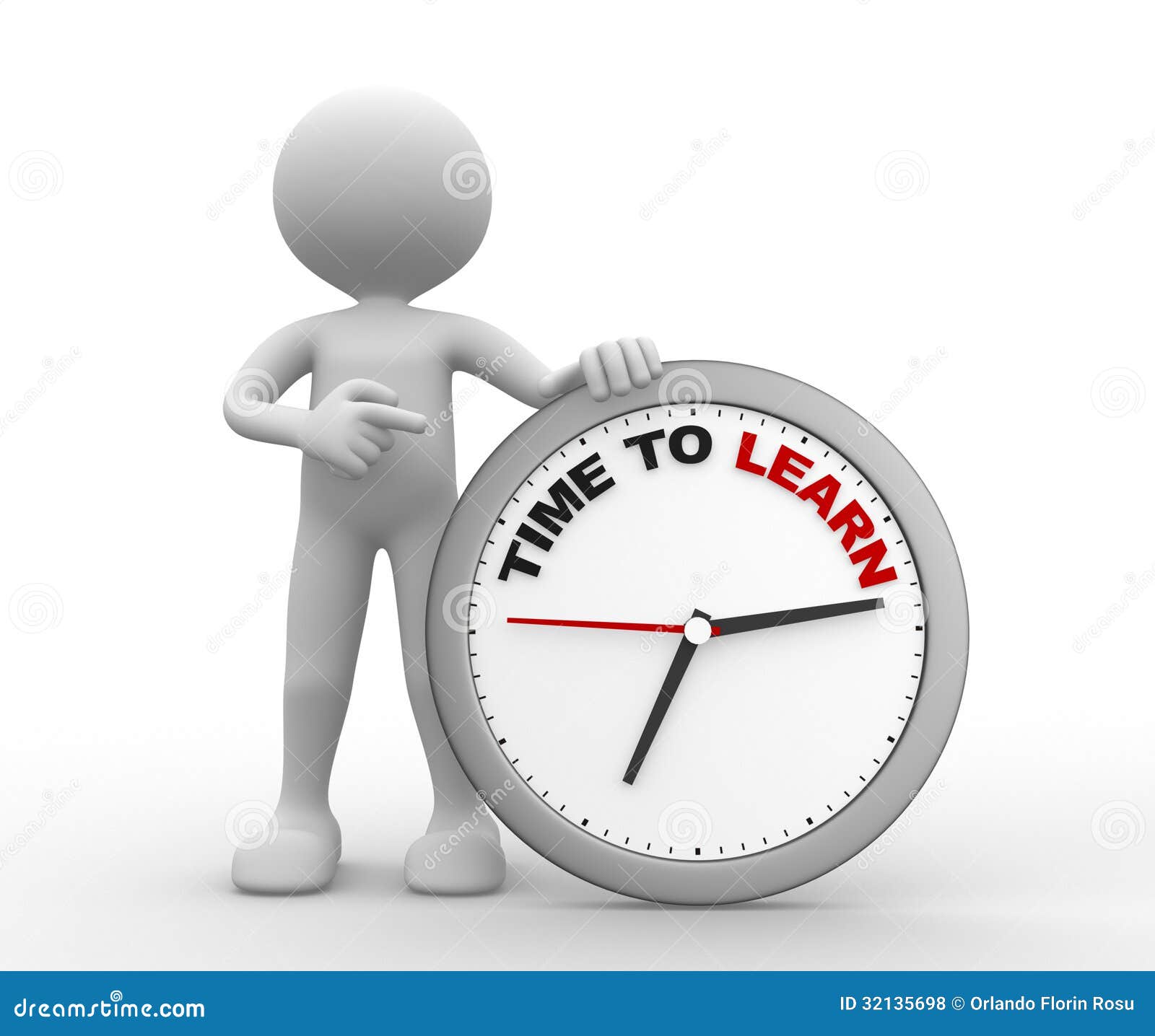 Time to learn stock illustration. Illustration of lesson - 32135698