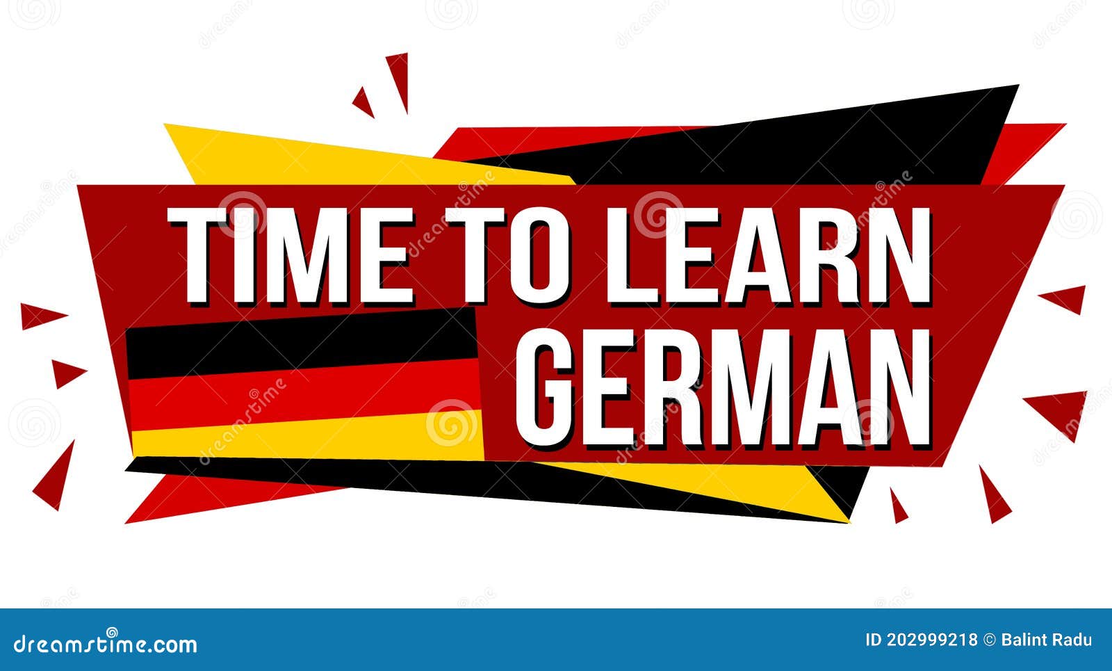 Set Of Learning Deutch German Language Class Logo. The Language ...