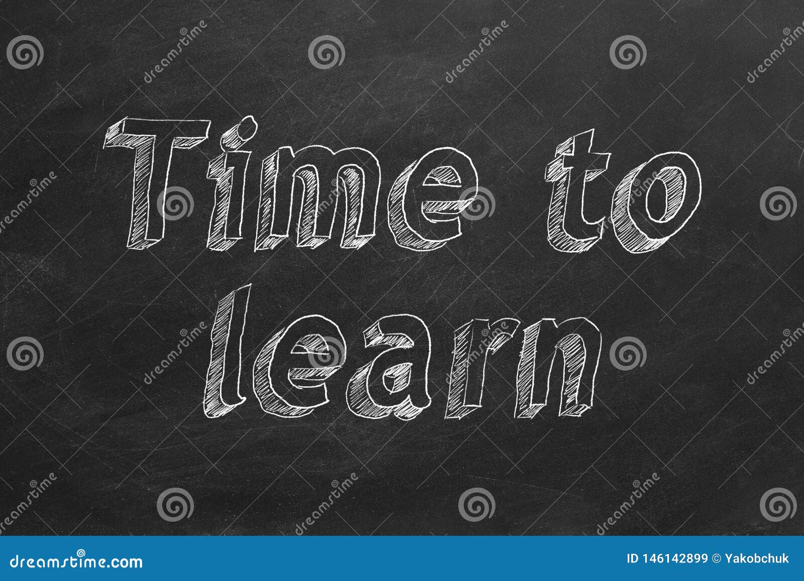 Time to learn stock illustration. Illustration of handwriting - 146142899
