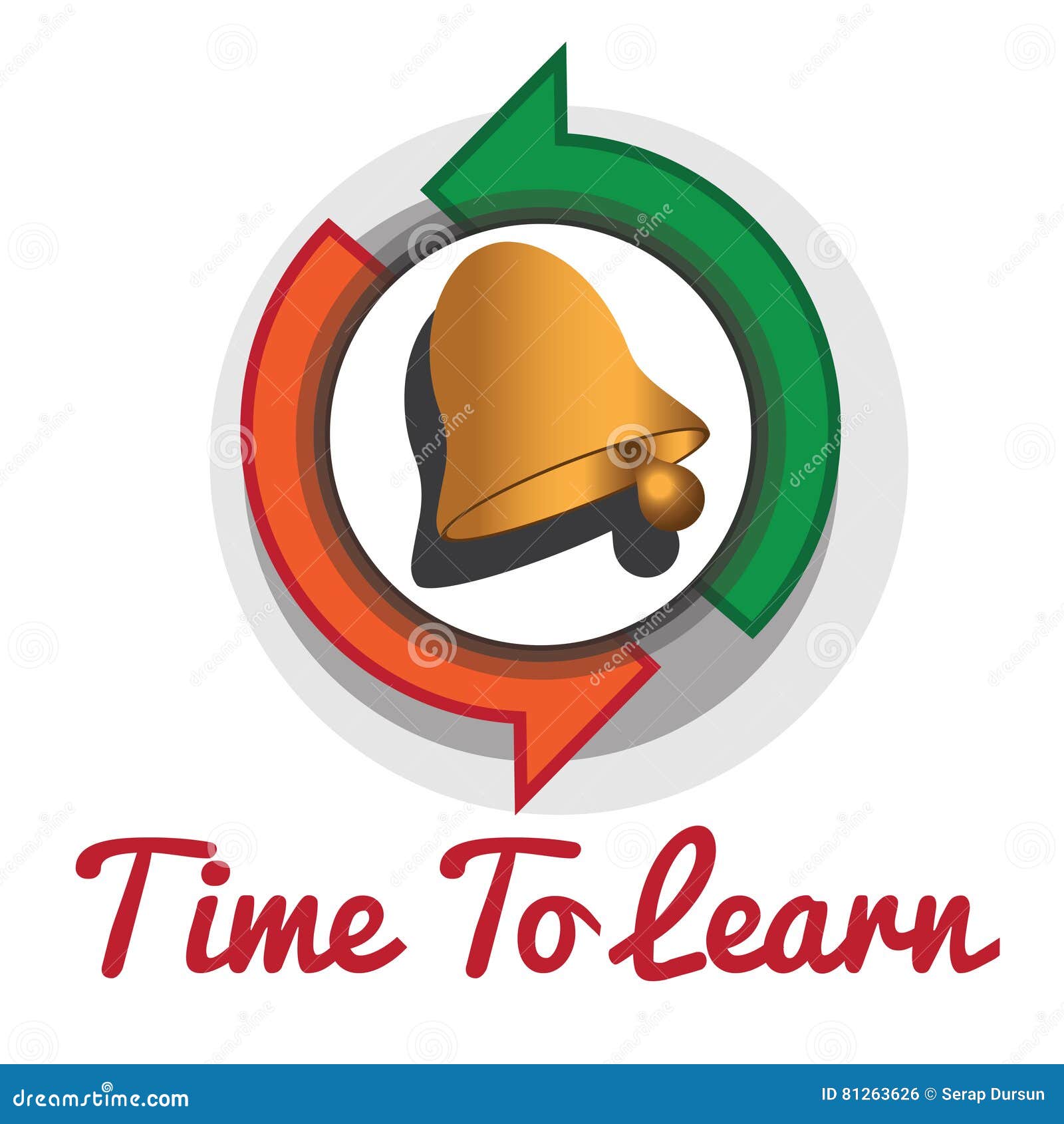 Time to Learn stock vector. Illustration of building - 81263626