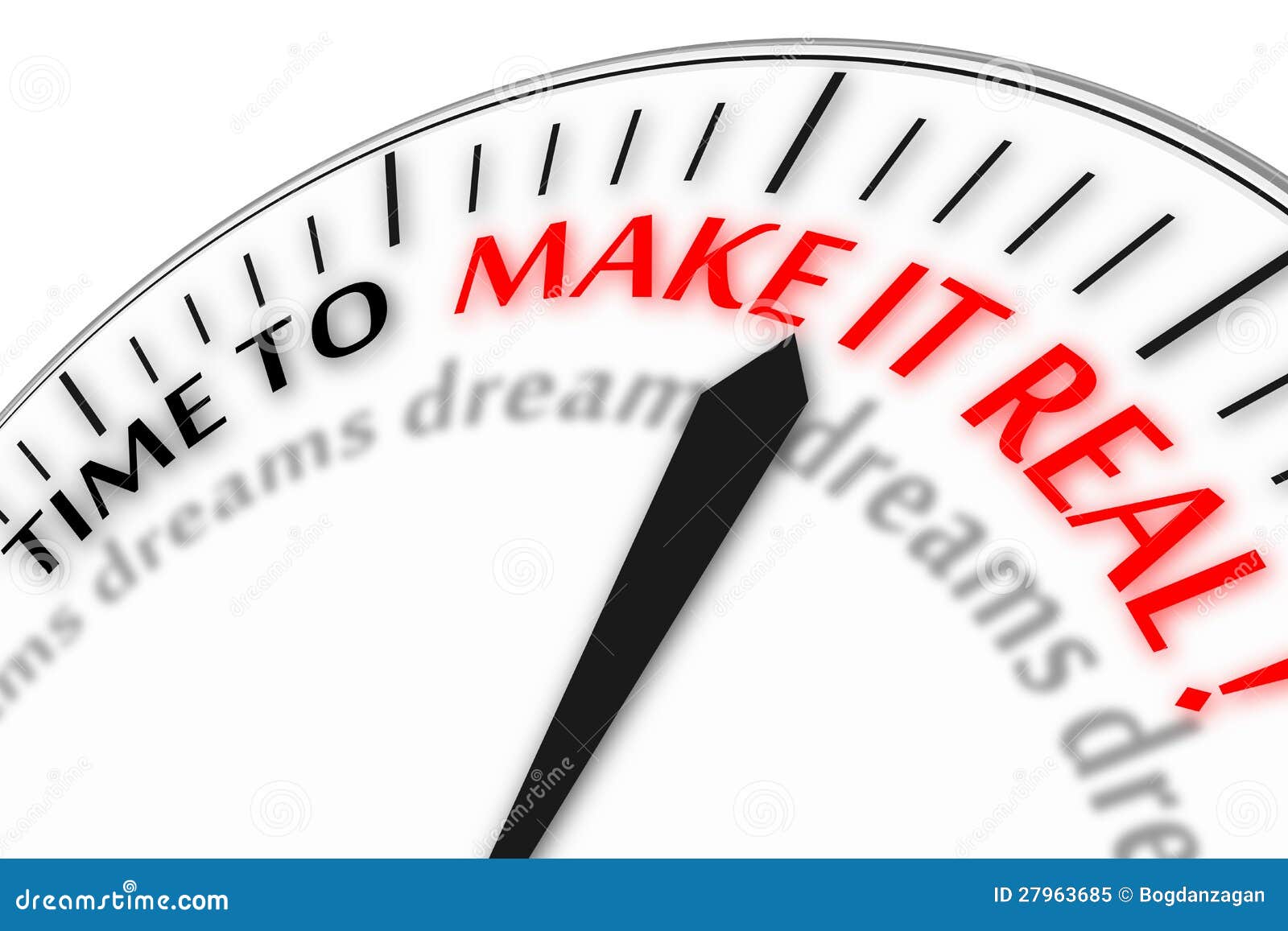 Time to make it real stock illustration. Illustration of asap - 27963685