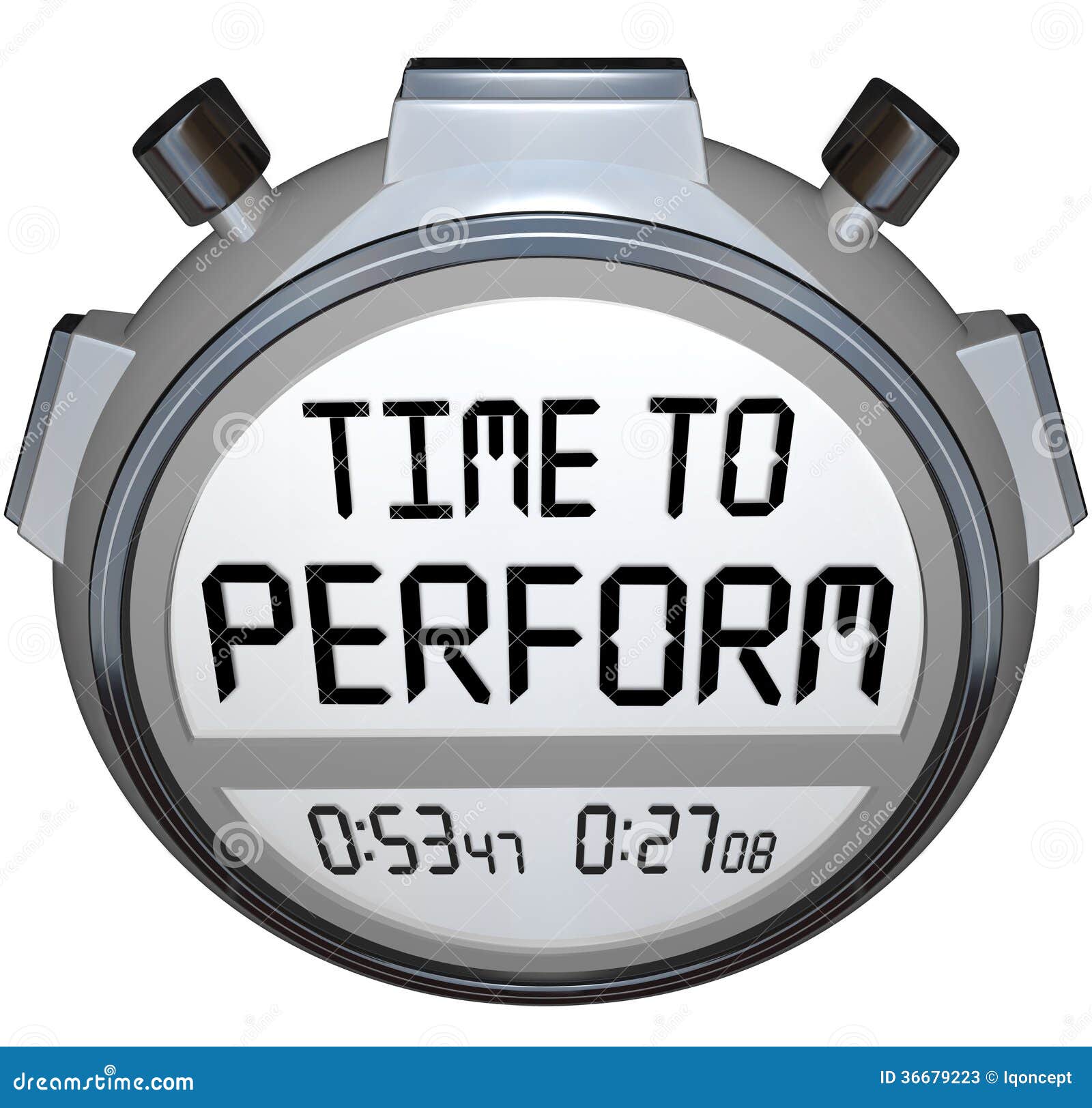 Time To Perform Stopwatch Timer Clock Action Needed Stock Illustration ... Time To Perform Stopwatch Timer Clock Action Needed Stock Illustration ...