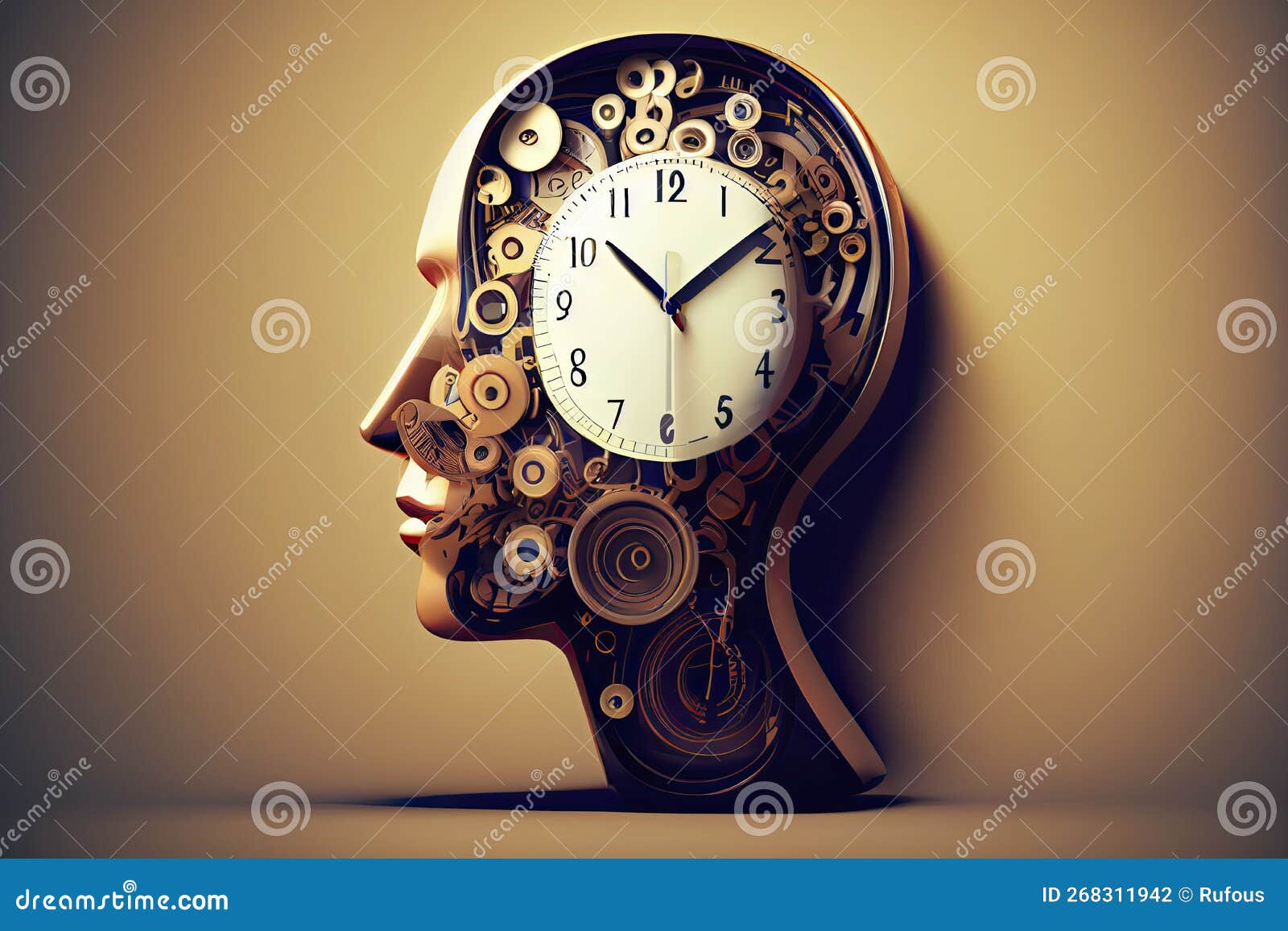 Time To Plan and Implement Business Concept, Action Group of Clocks in ...