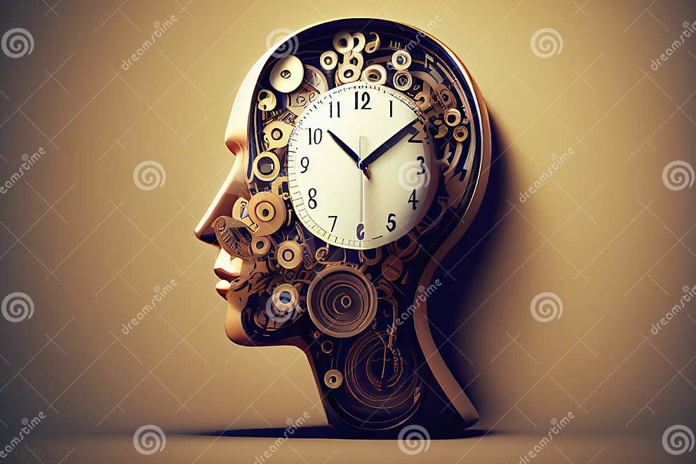 Time To Plan and Implement Business Concept, Action Group of Clocks in ...