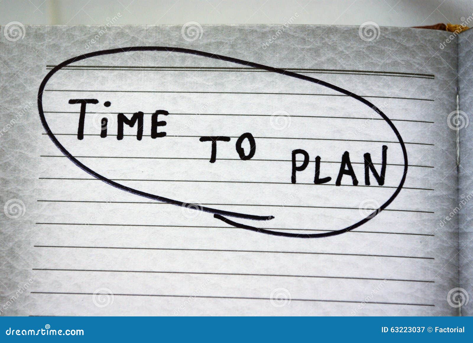 Time to plan stock image. Image of advertisement, message - 63223037