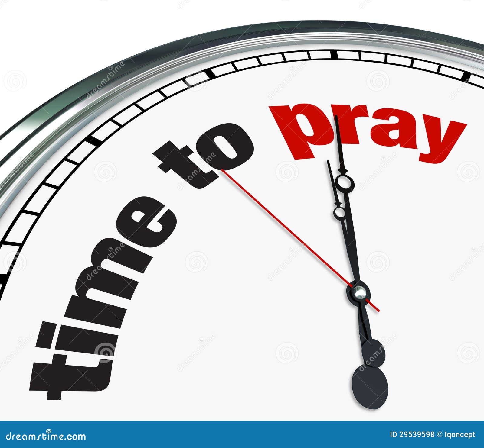 Time to Pray - Clock stock illustration. Illustration of communication ...