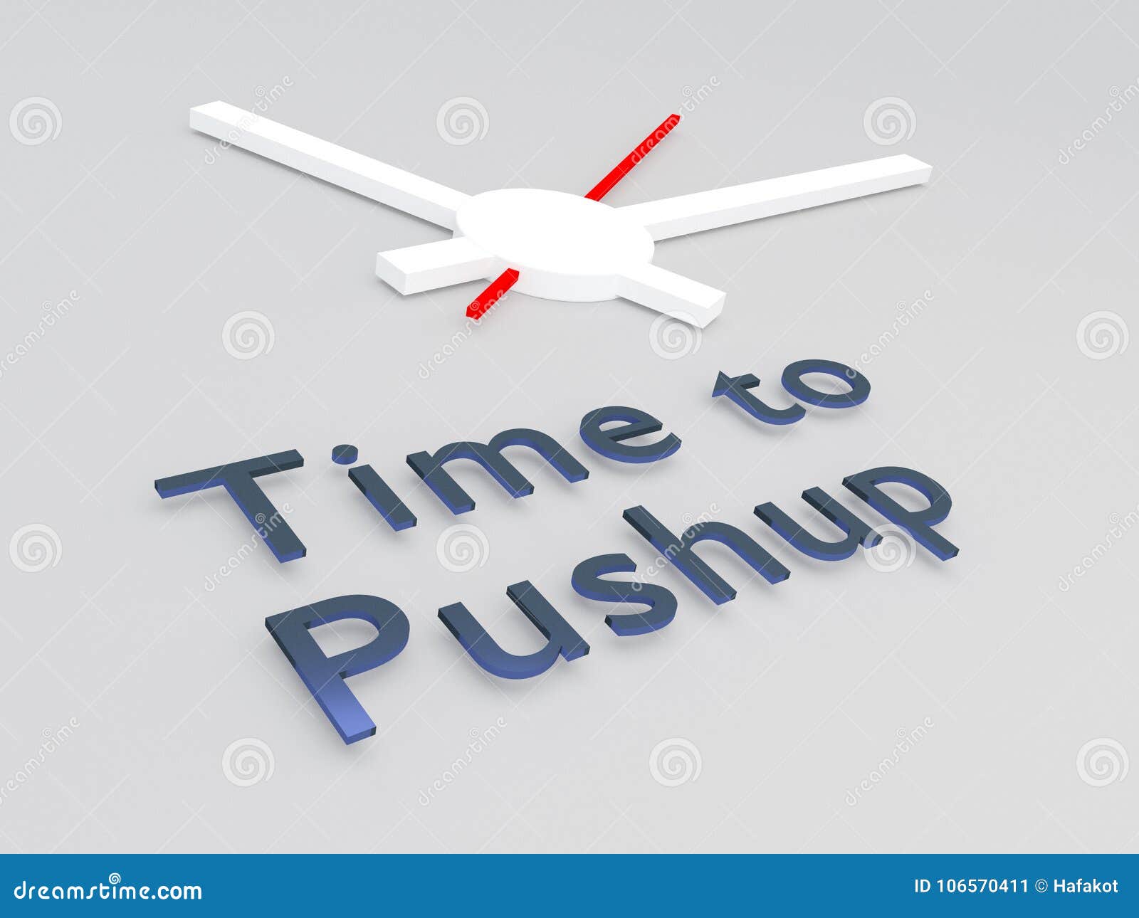 Time to Pushup concept stock illustration. Illustration of muscle ...