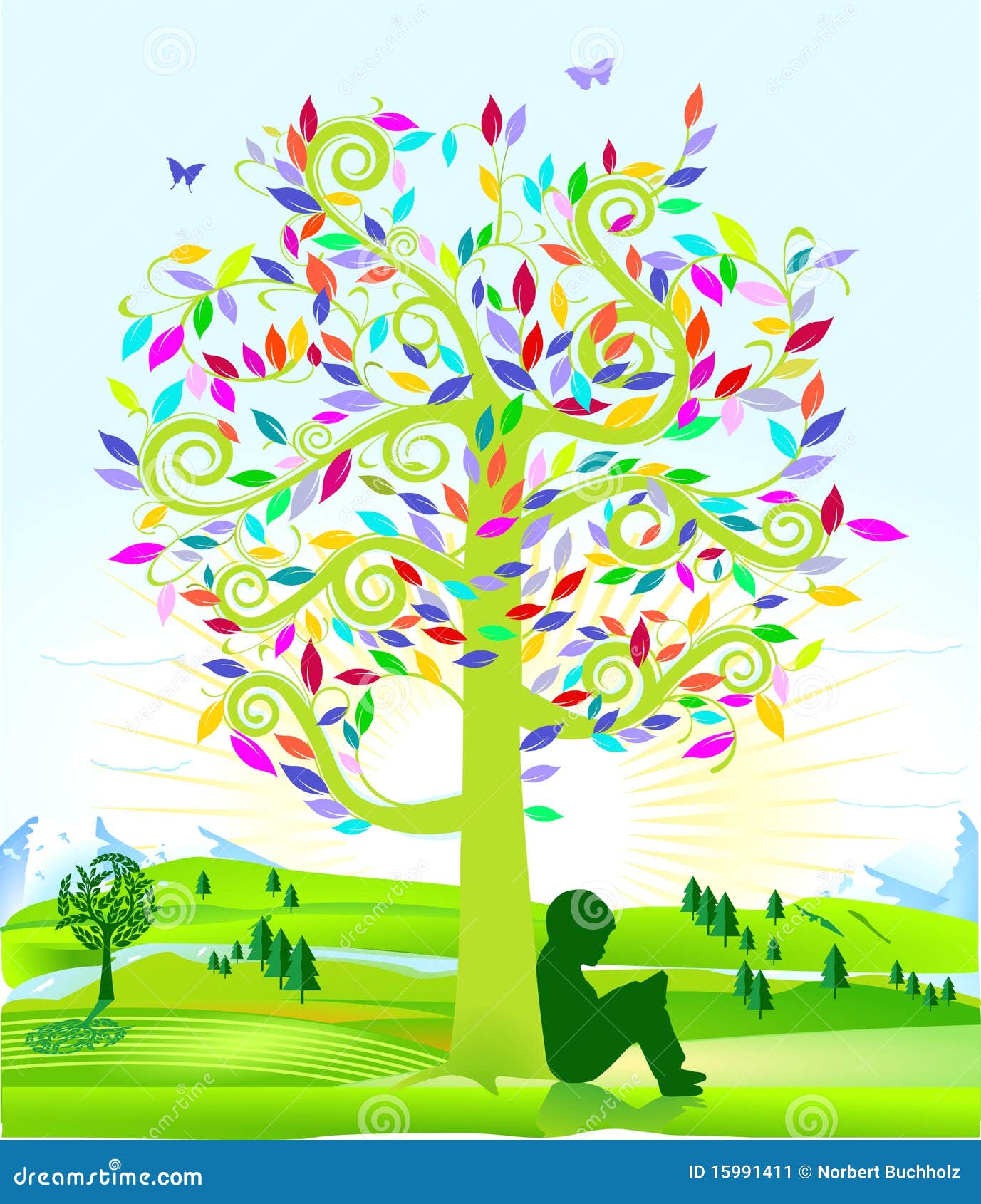 Time to reading stock vector. Illustration of learning - 15991411