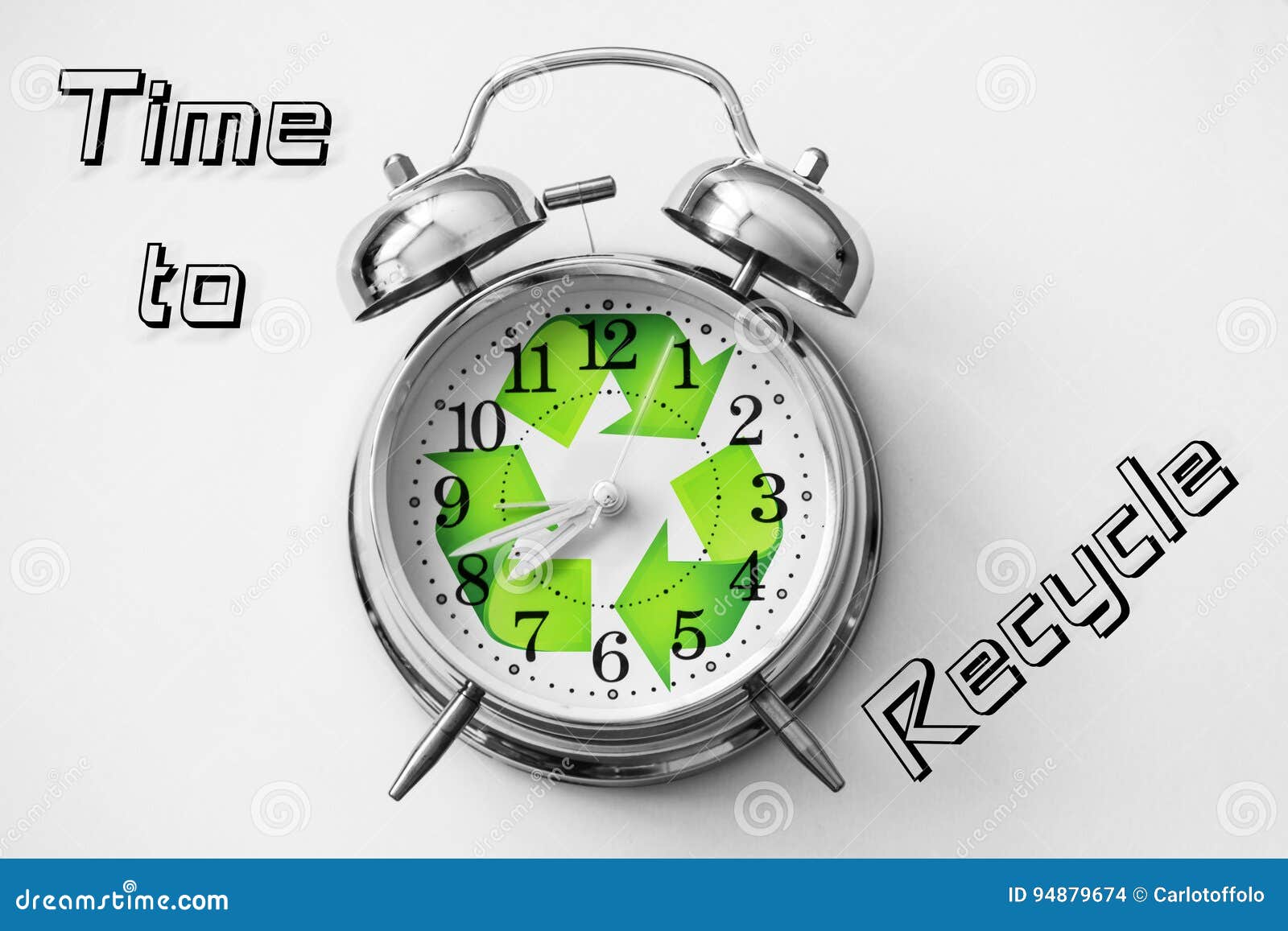 Time to recycle stock photo. Image of time, garbage, policy - 94879674