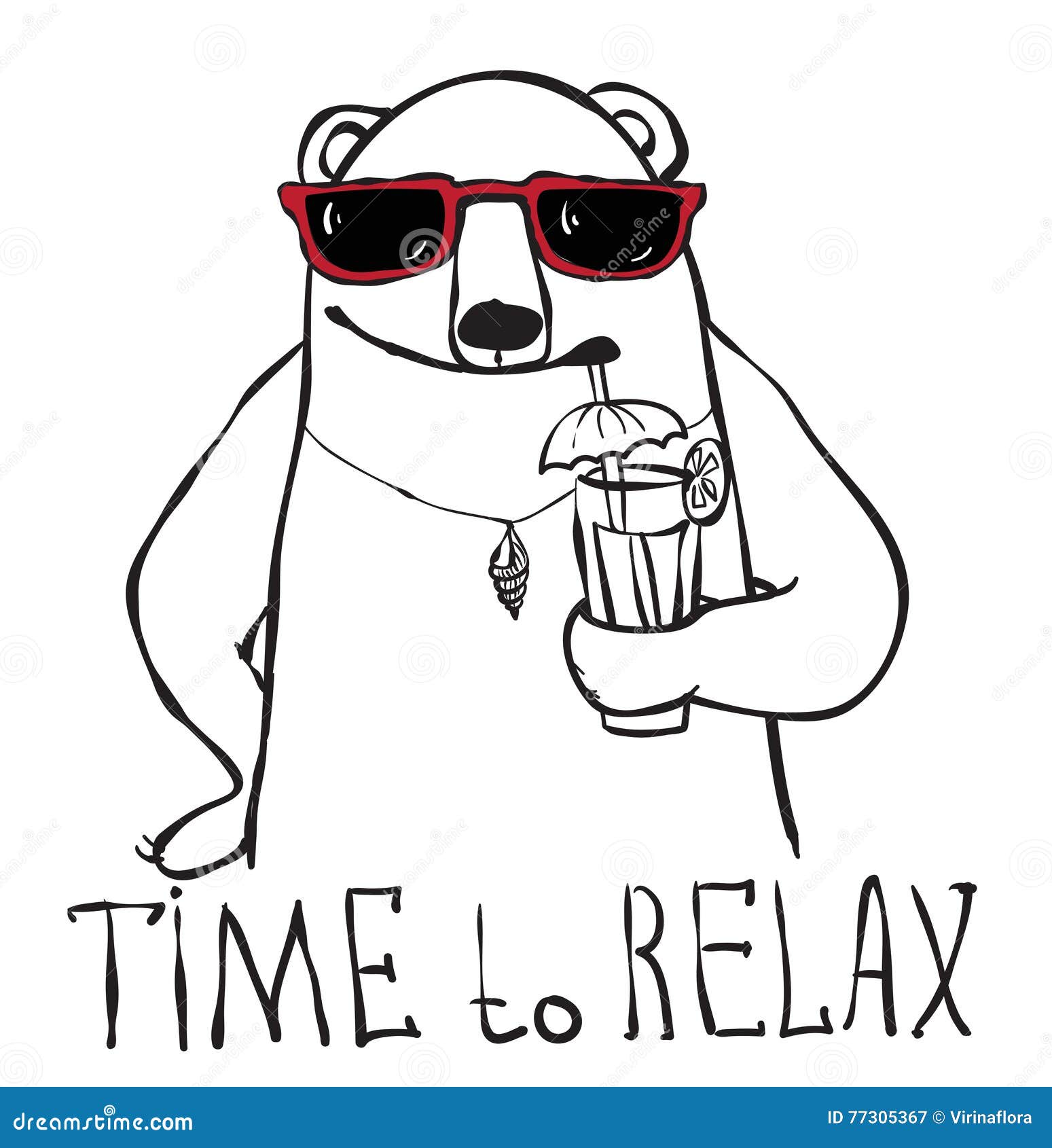 Time to relax stock vector. Illustration of look, graphic - 77305367