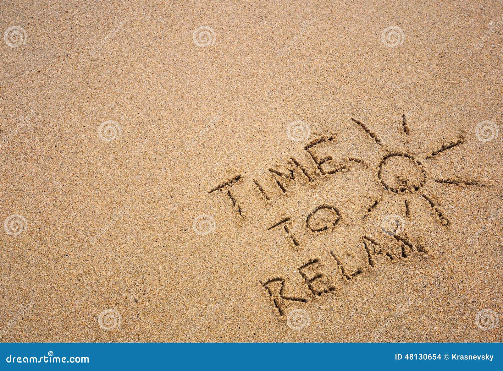 Time to relax stock photo. Image of sign, letters, summer - 48130654