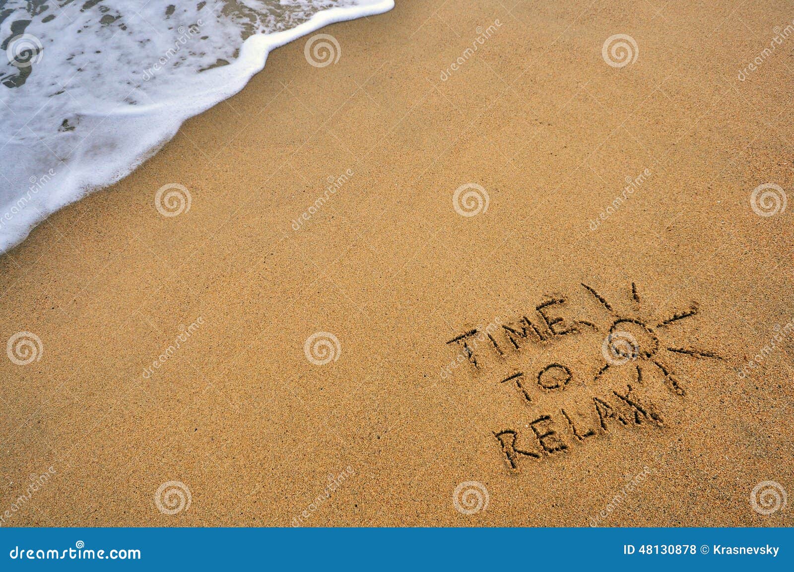 Time to relax sign stock photo. Image of relax, wave - 48130878