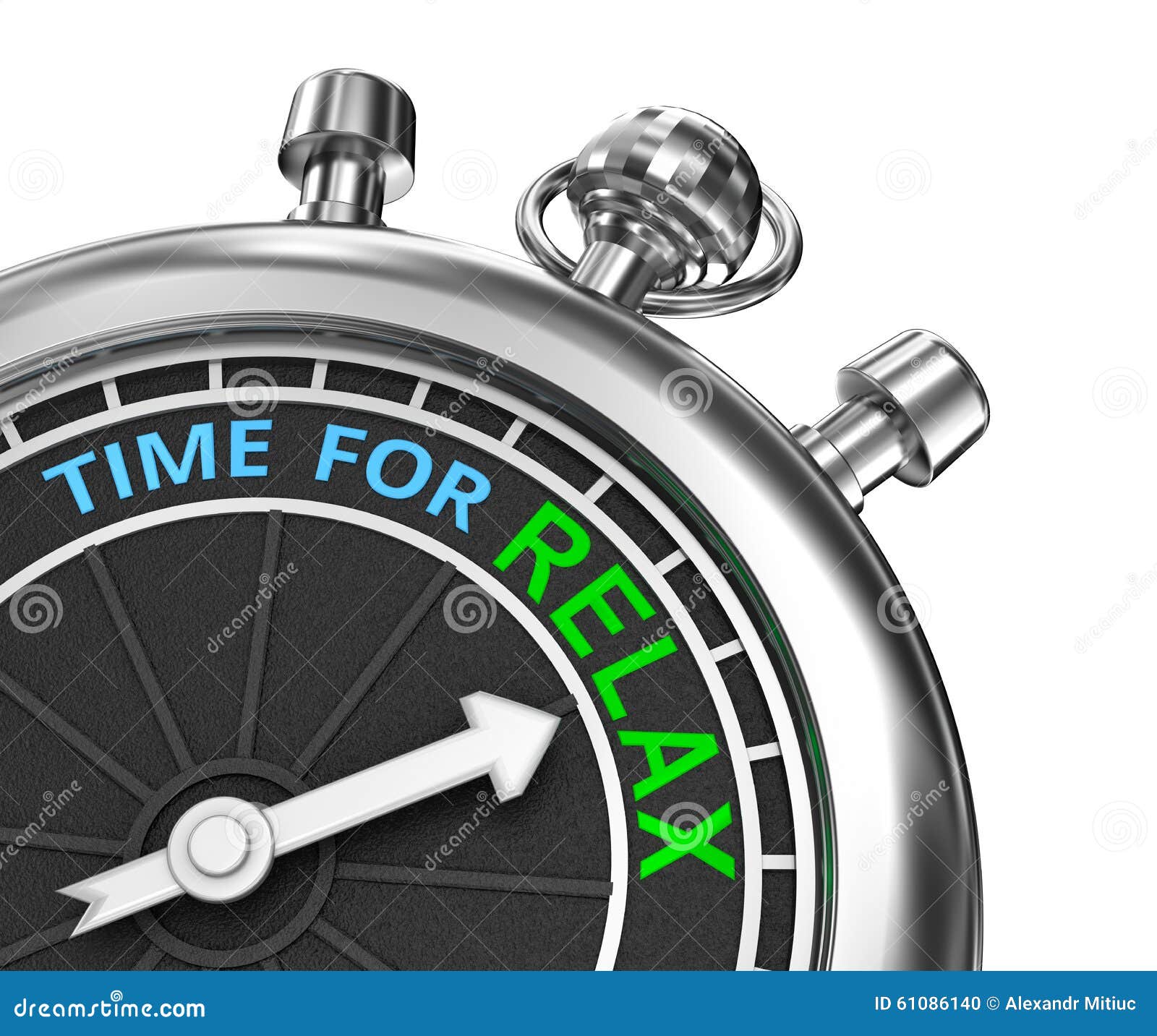 Time To Relax, Timepiece 3d Concept Stock Illustration - Illustration ...