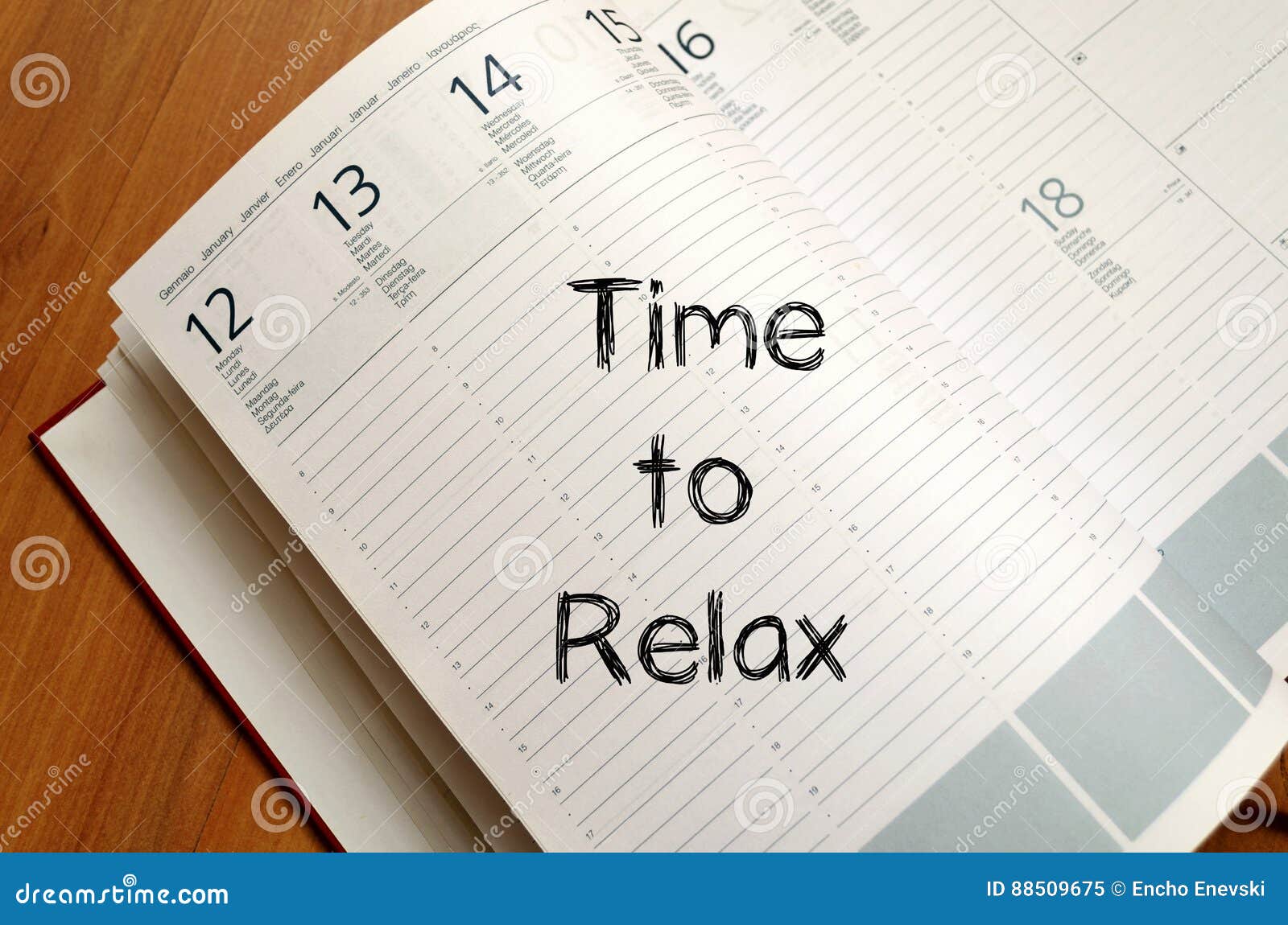 Time To Relax Write on Notebook Stock Image - Image of tranquility ...