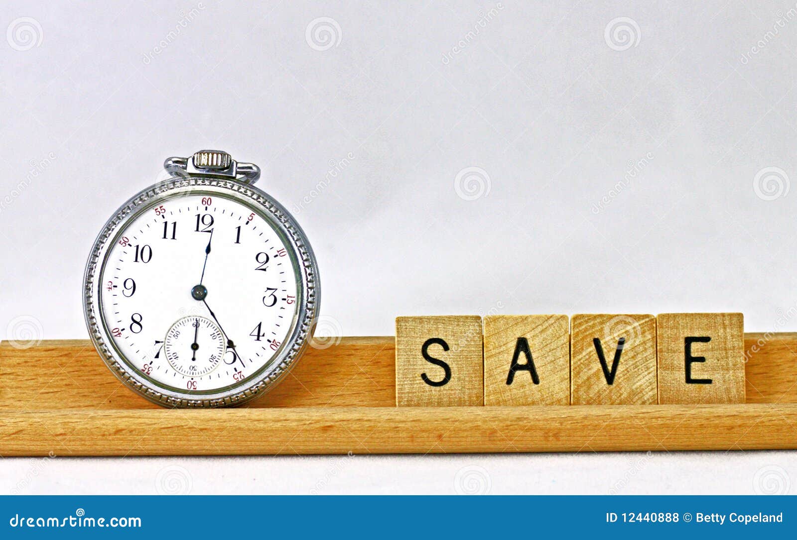 Time to save stock photo. Image of clock, savings, budget - 12440888