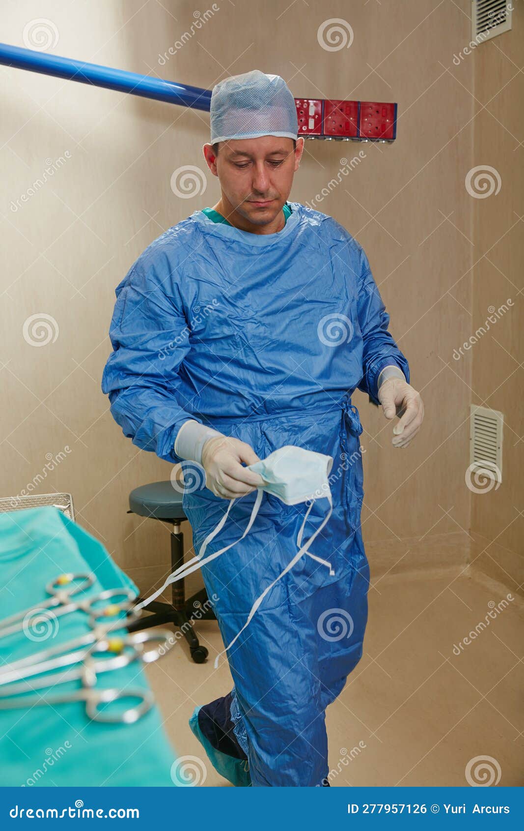 Time To Save a Life. a Surgeon Working in an Operating Room. Stock ...