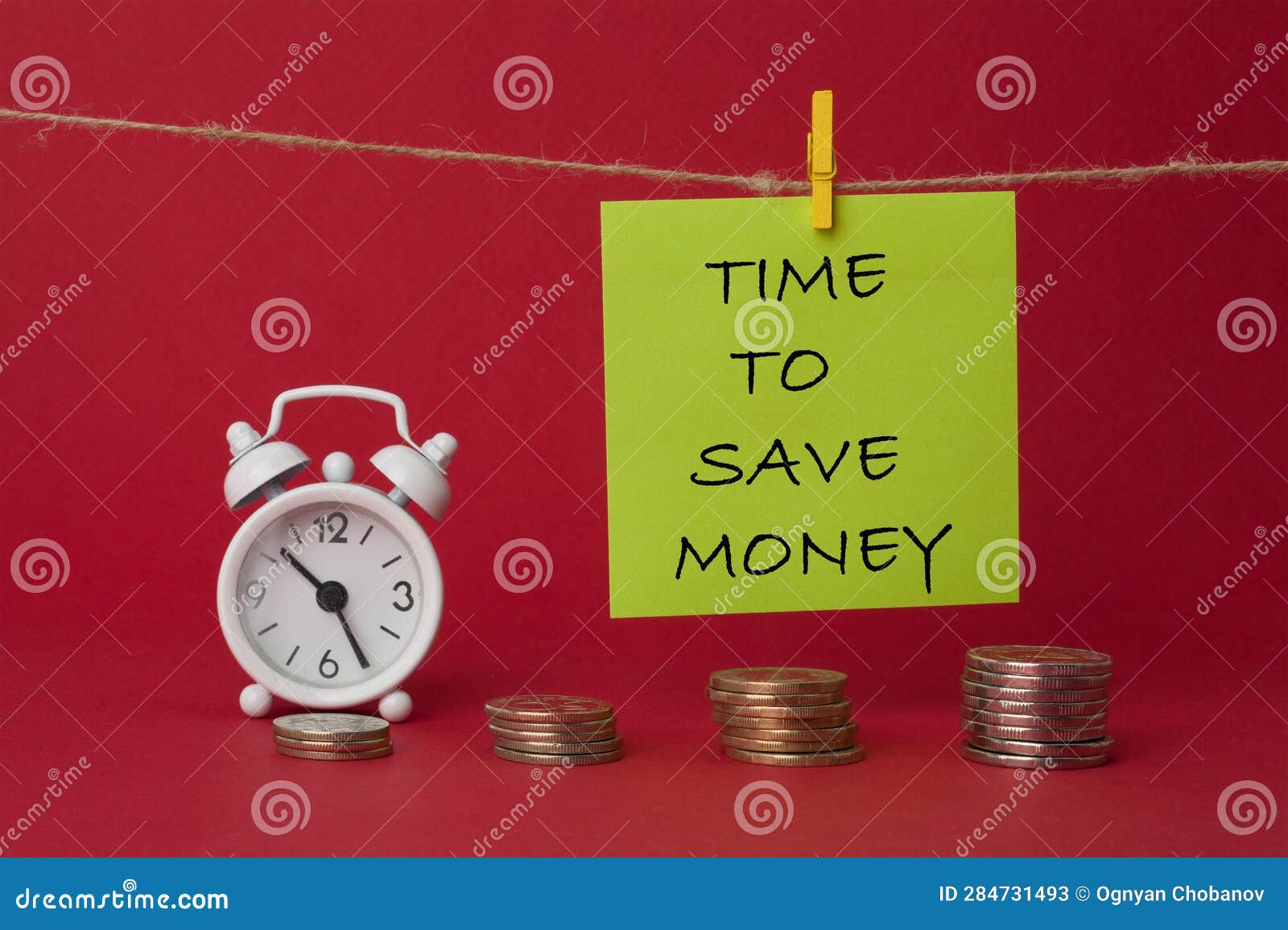 Time to Save Money stock image. Image of currency, wealth - 284731493