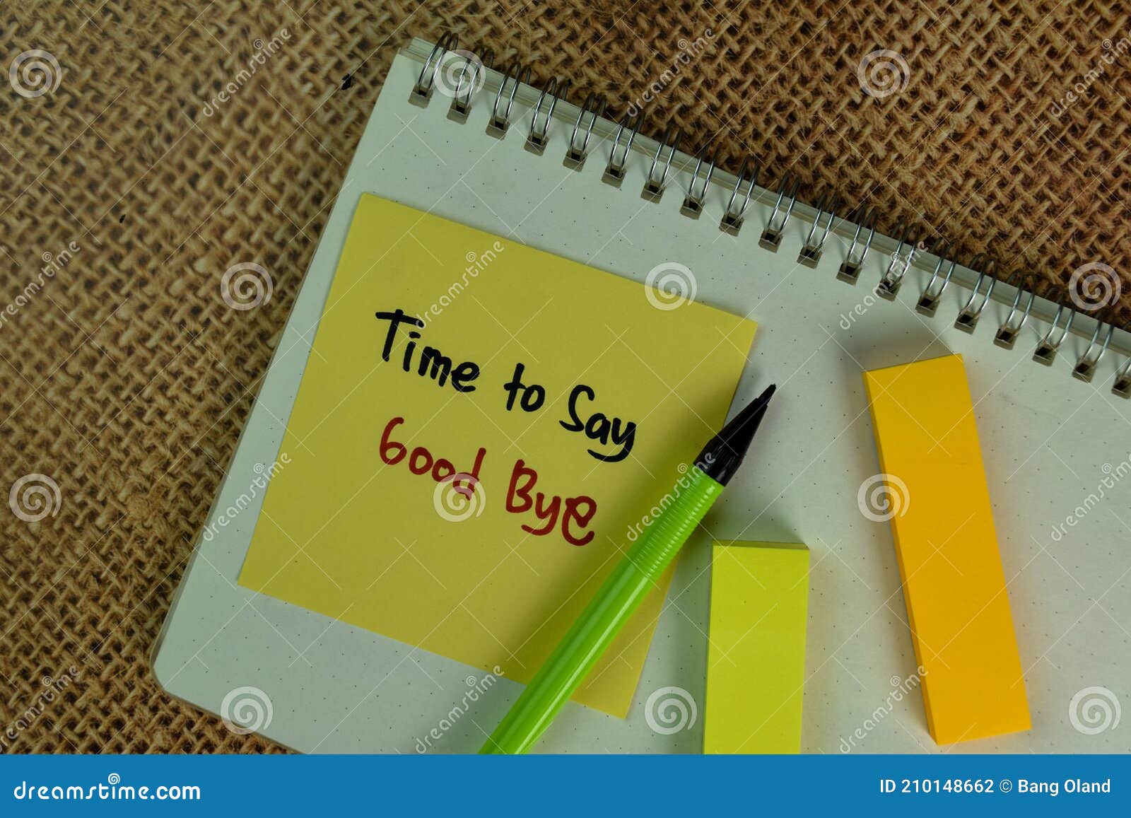 Farewell On Sticky Note On Work Desk Stock Photography | CartoonDealer ...