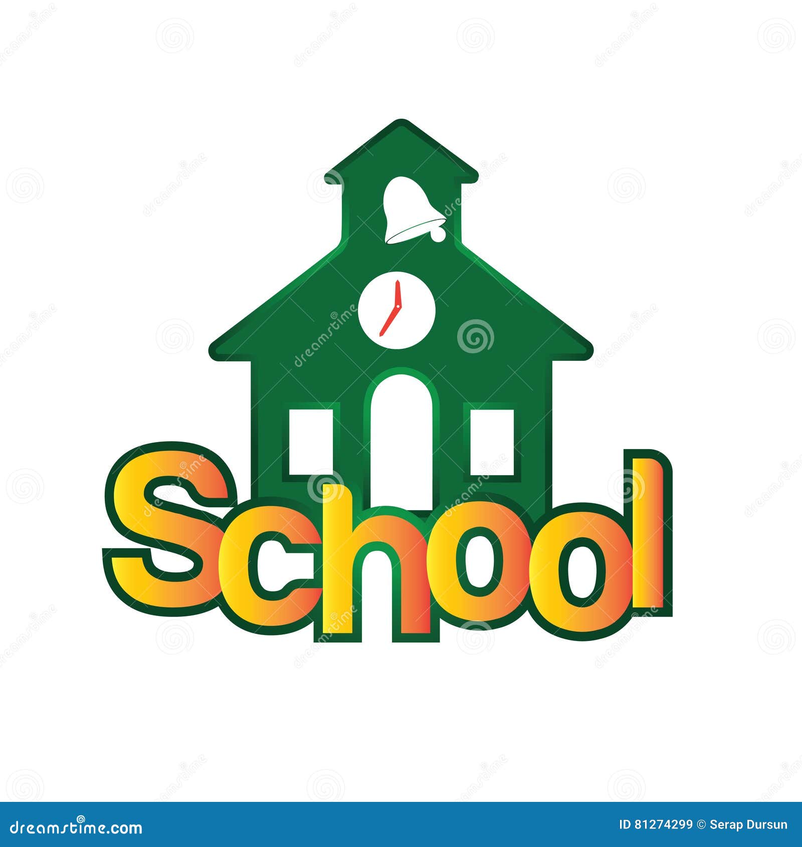Time to School stock illustration. Illustration of educate - 81274299
