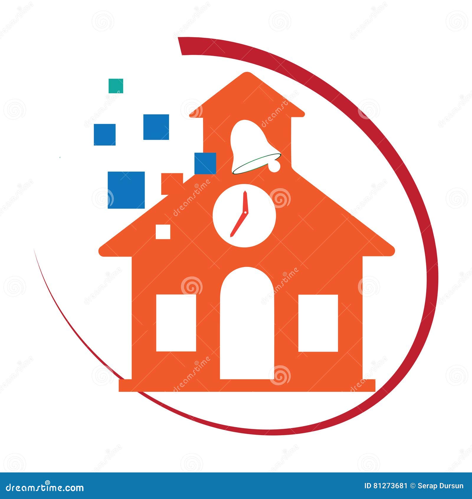 Time to School stock illustration. Illustration of classroom - 81273681