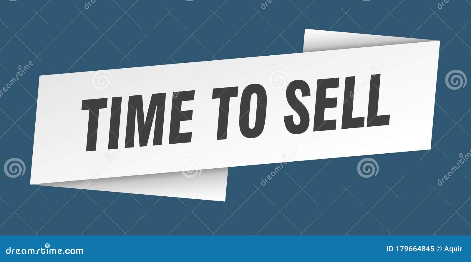 Time To Sell Banner Template. Time To Sell Ribbon Label Stock Vector ...